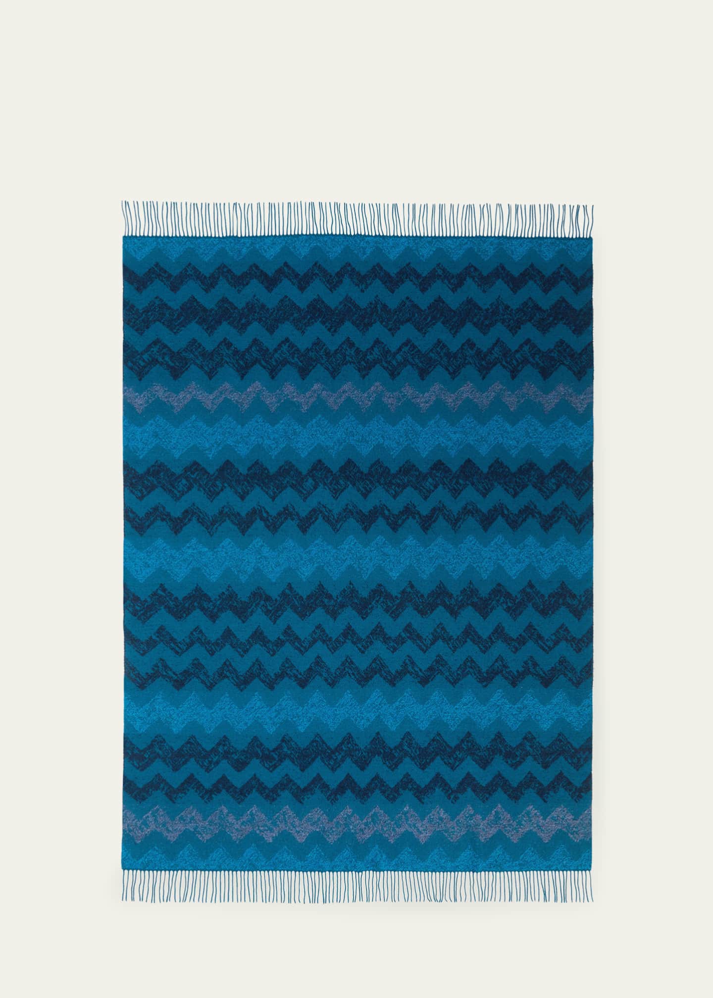 missoni throw blue