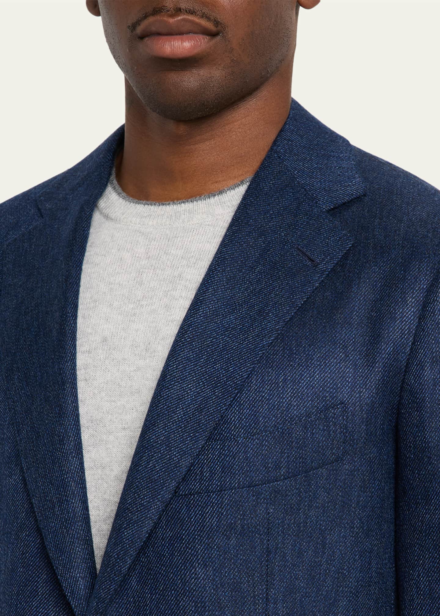 Cesare Attolini Men's Textured Cashmere Jacket - Bergdorf Goodman