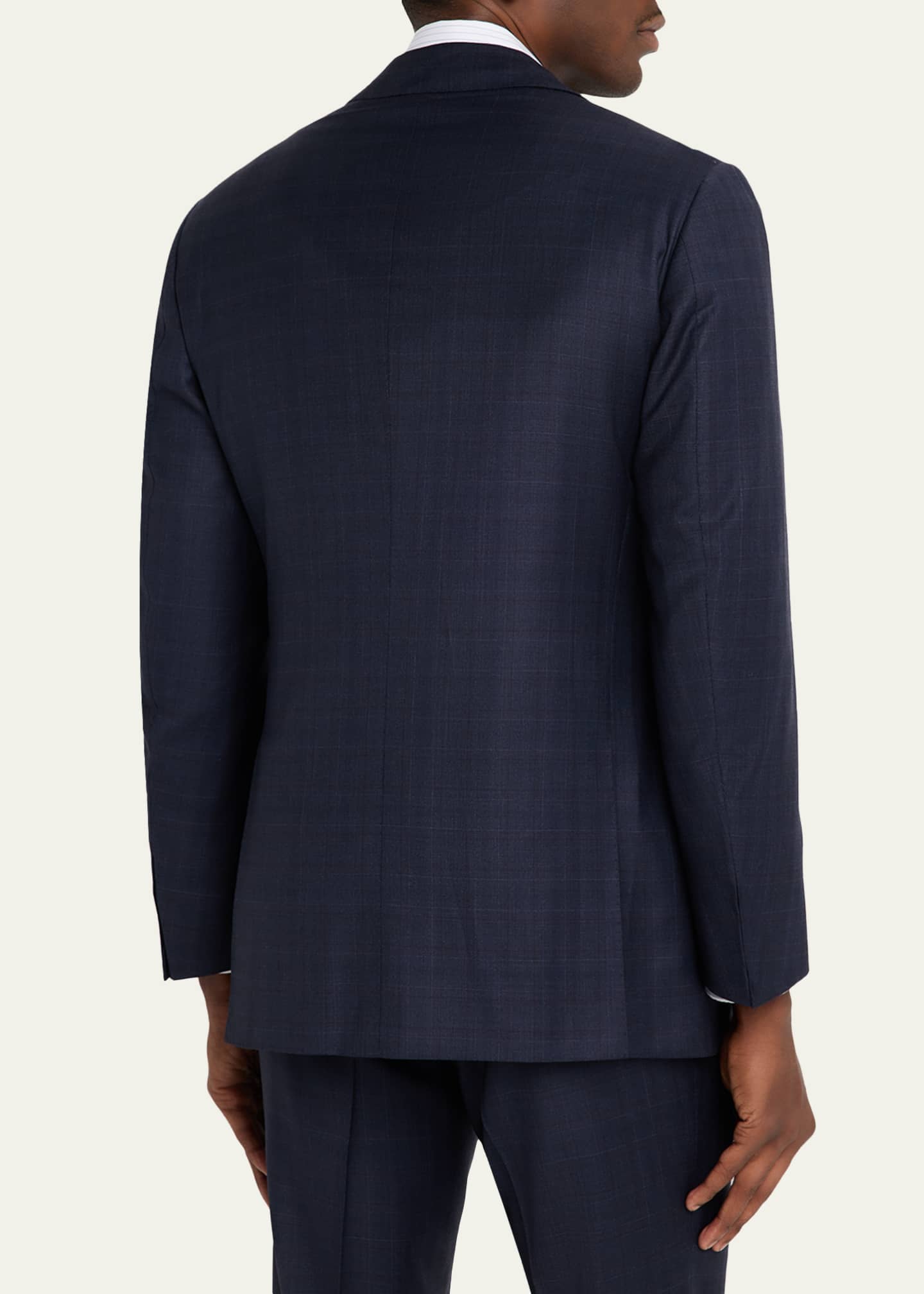 Cesare Attolini Men's Wool Chevron 130 Two-Piece Suit - Bergdorf Goodman
