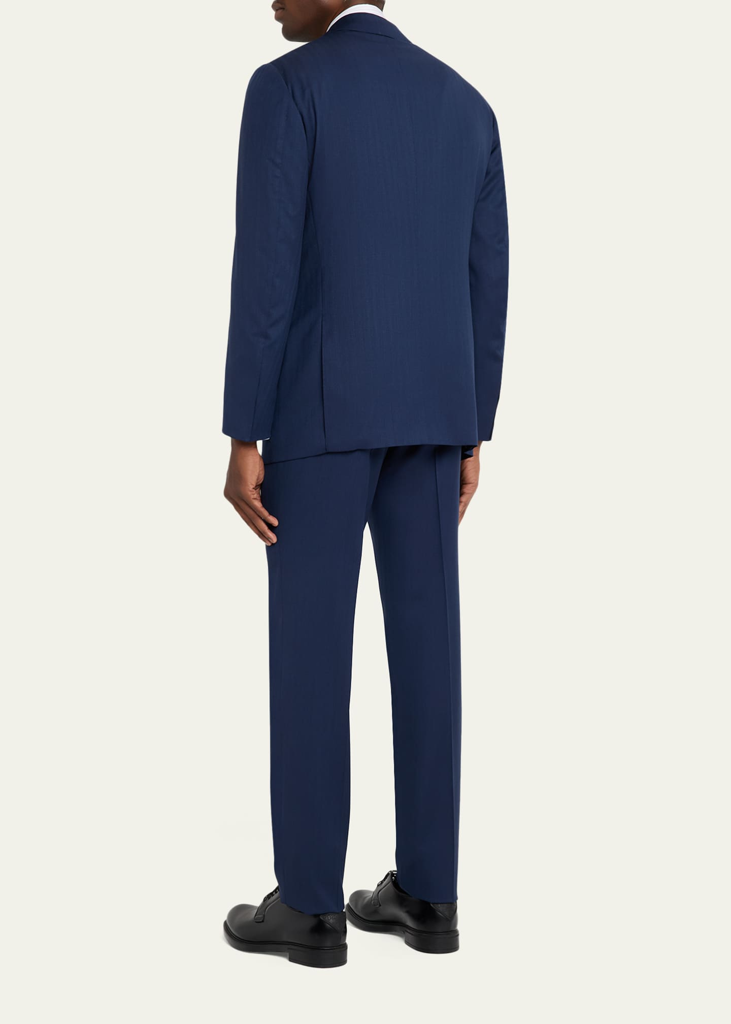 Cesare Attolini Men's Wool Chevron 130 Two-Piece Suit - Bergdorf Goodman