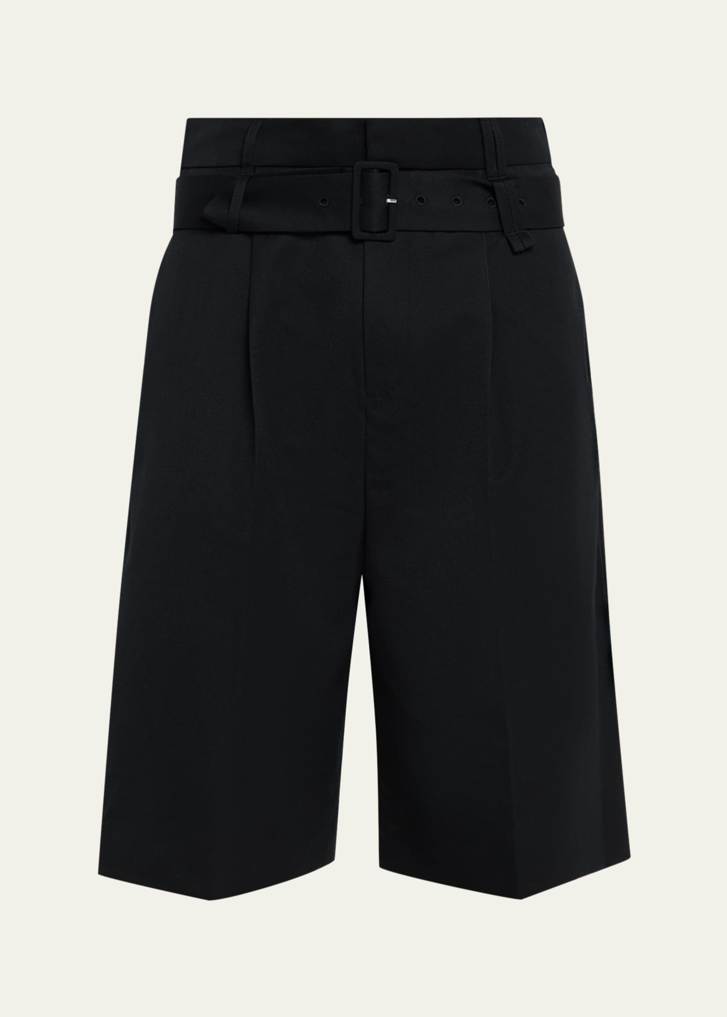Simone Rocha Men's Wide-Leg Multi-Belt Loop Shorts - Bergdorf Goodman