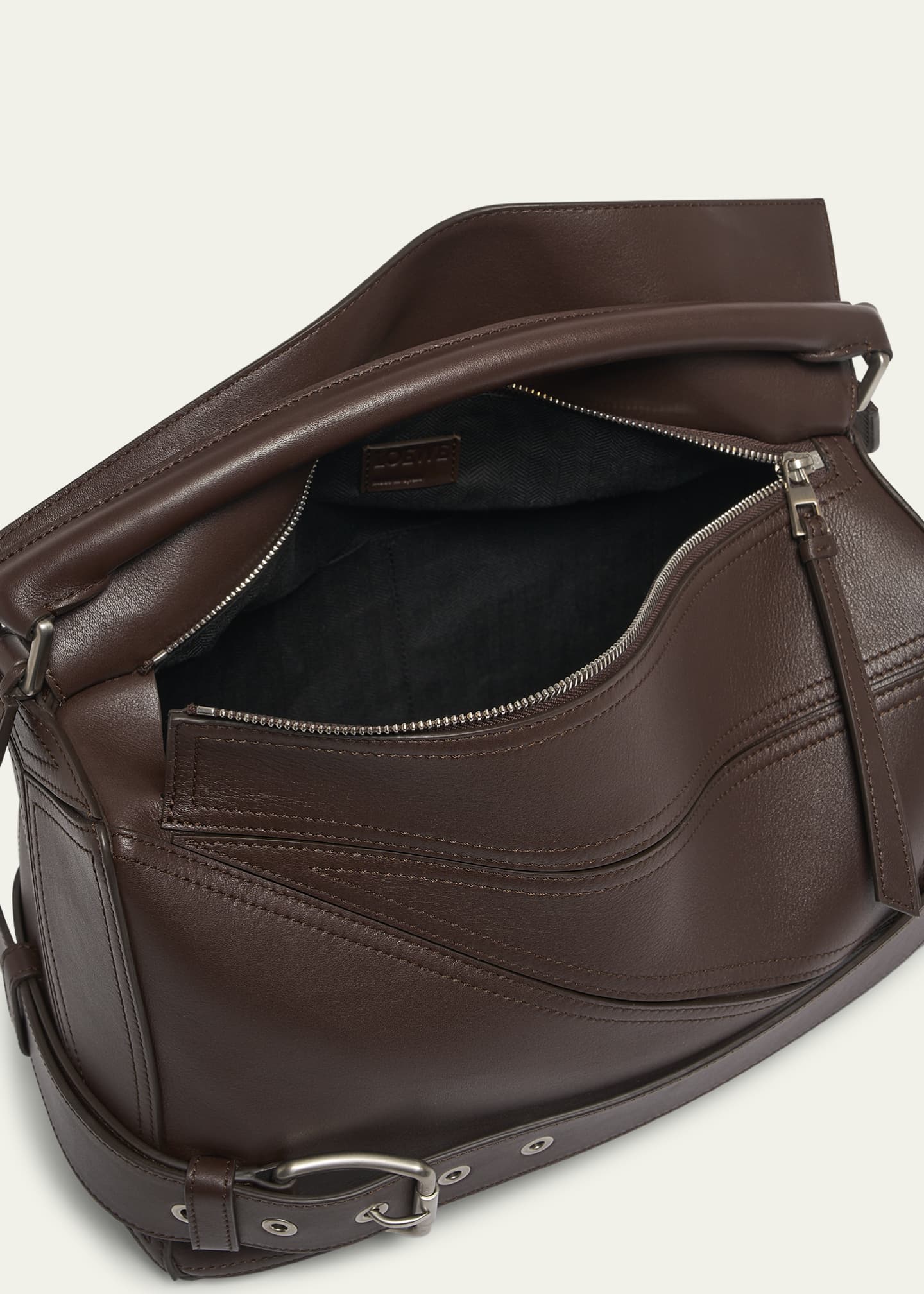 Loewe Men's Large Leather Biker Puzzle Shoulder Bag - Bergdorf Goodman