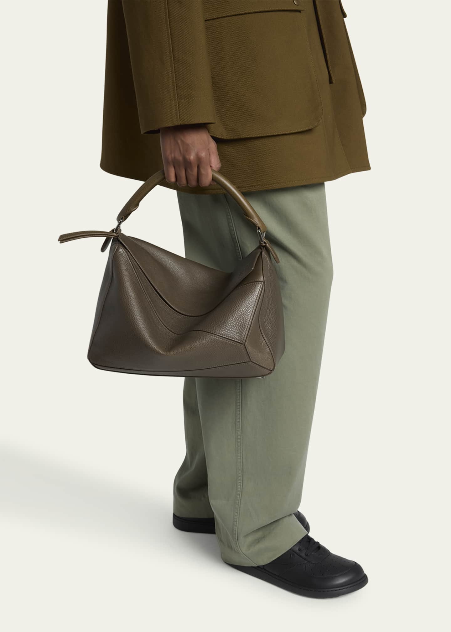 Loewe Men's Large Leather Puzzle Crossbody Bag - Bergdorf Goodman