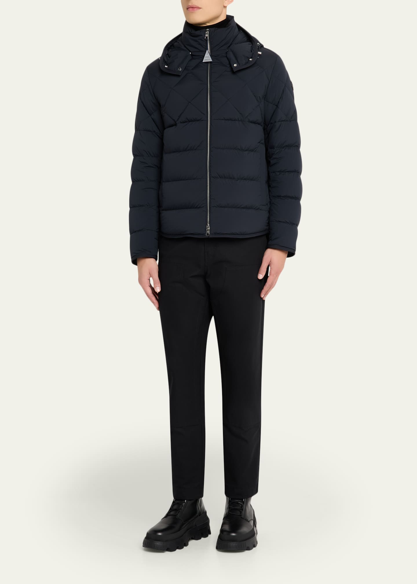 Moncler Men's Cecaud Hooded Short Down Jacket - Bergdorf Goodman