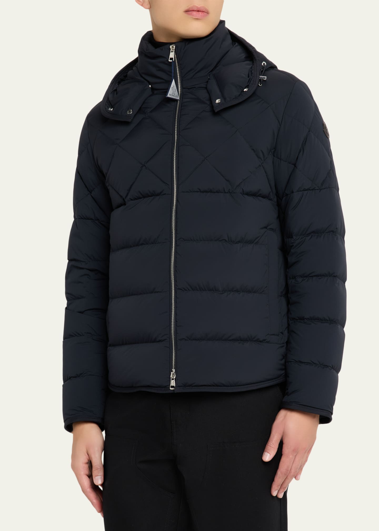 Moncler Men's Cecaud Hooded Short Down Jacket - Bergdorf Goodman