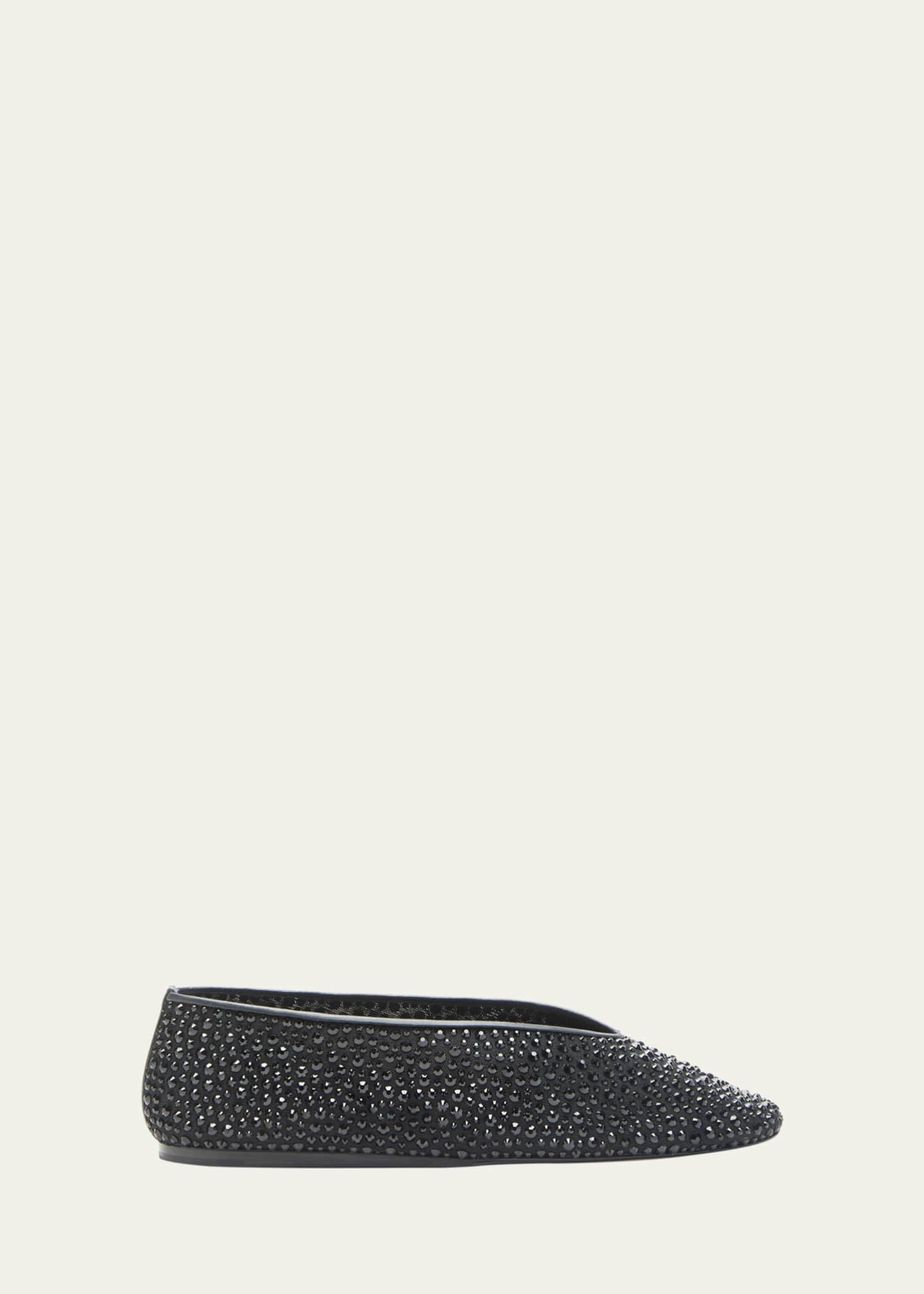 Le Monde Beryl Luna Crystal Mesh Ballerina Flats - Bergdorf Goodman