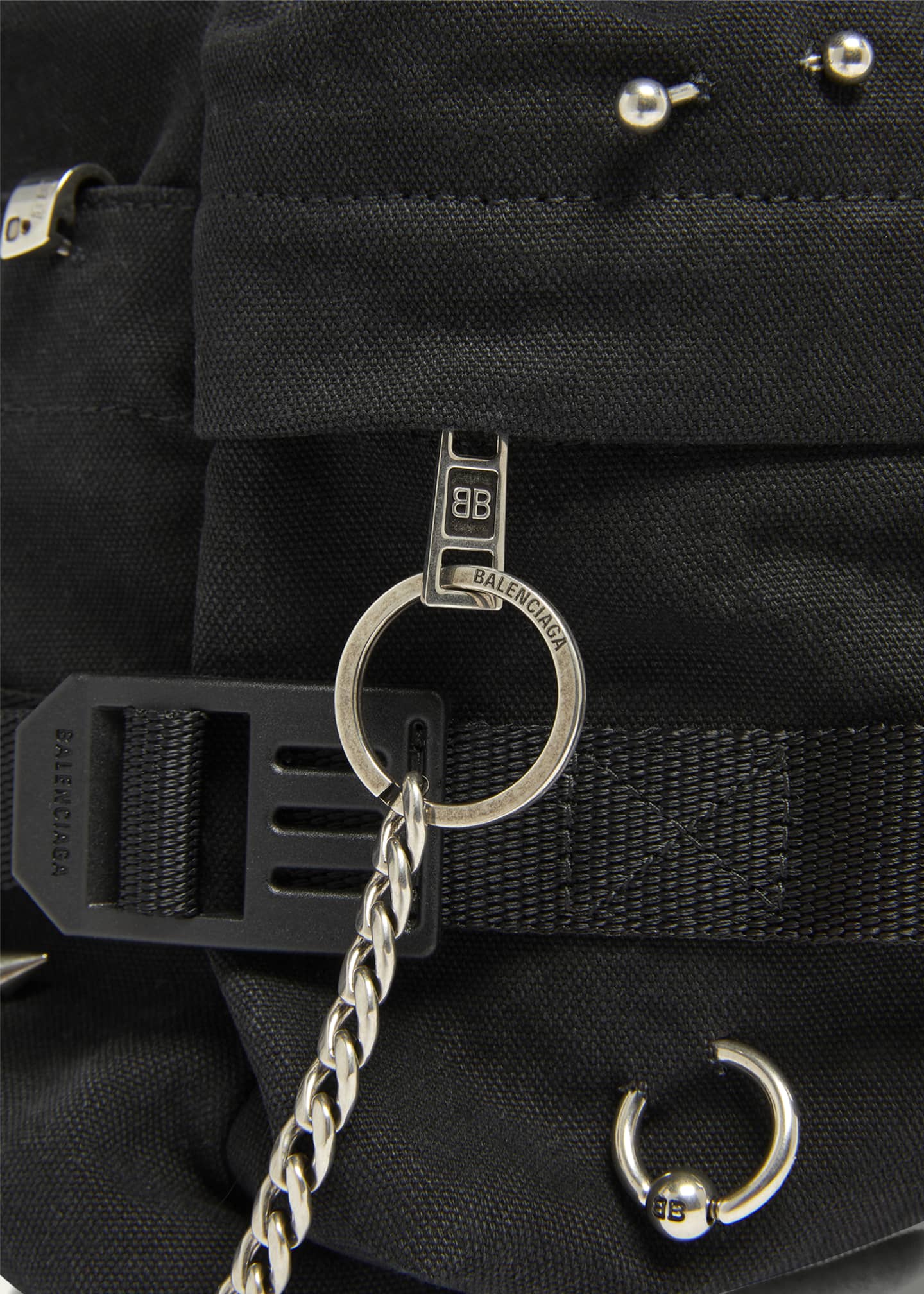 Balenciaga Men's Army Pierced Canvas Backpack - Bergdorf Goodman