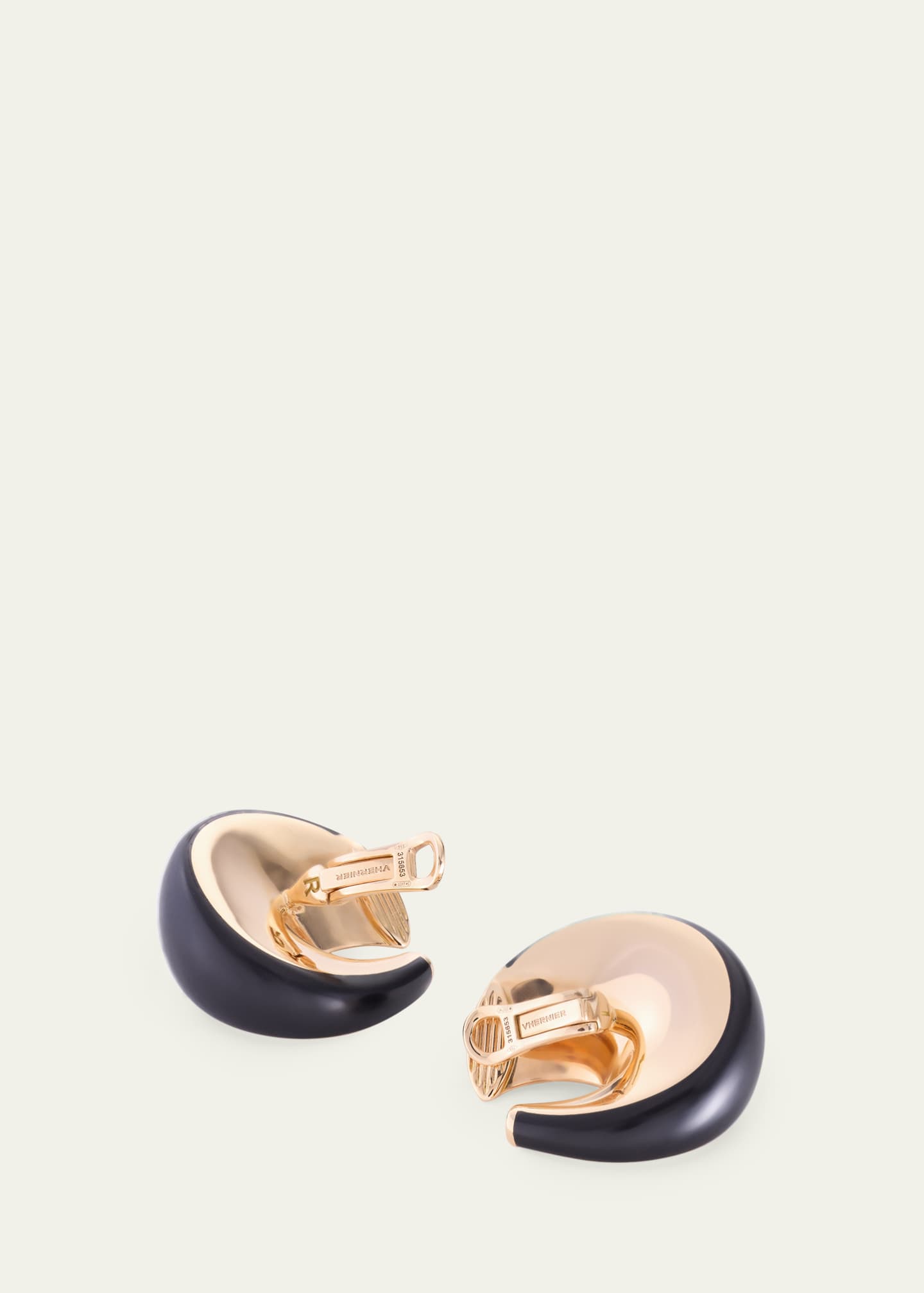 Vhernier Pirouette 18K Rose Gold Ebony Wood Clip Earrings - Bergdorf ...