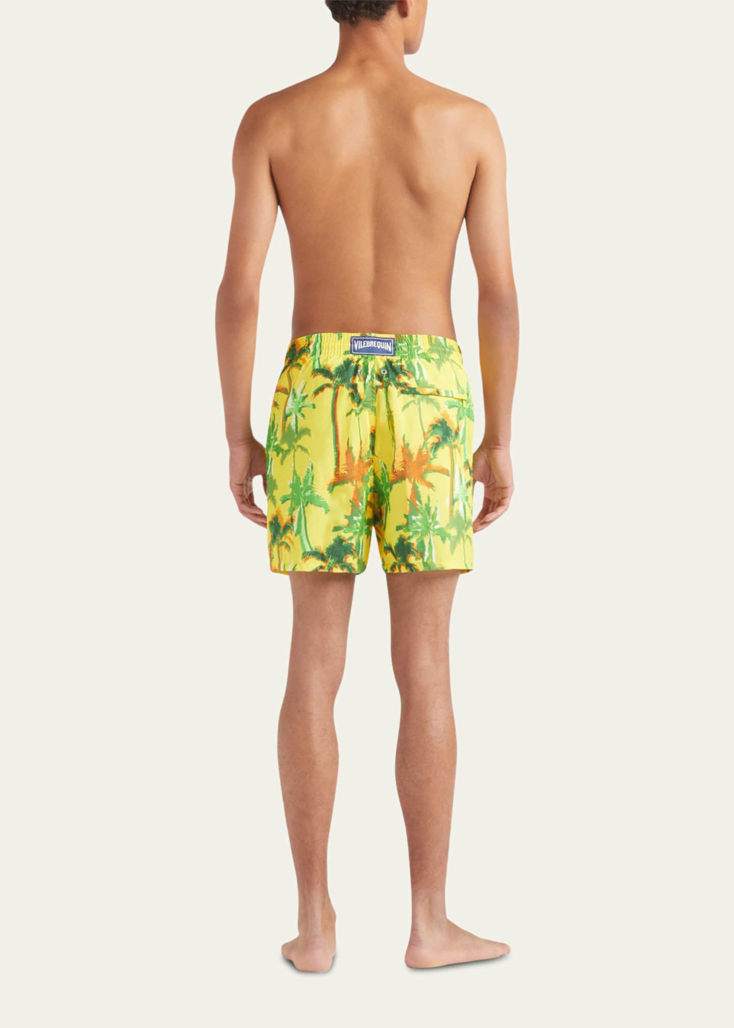 Vilebrequin Men's Packable Palms Swim Trunks - Bergdorf Goodman