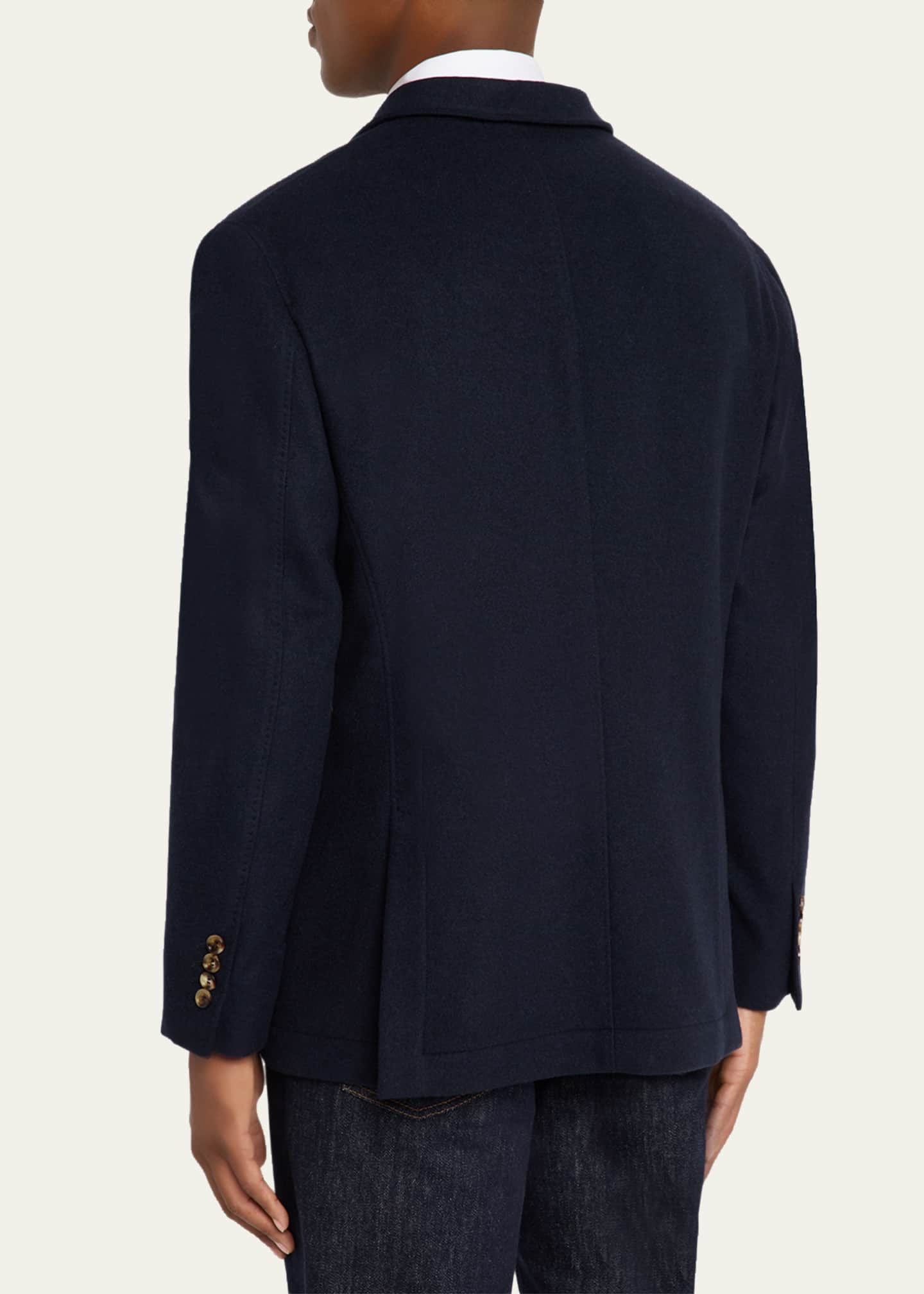 Brunello Cucinelli Men's Cashmere Blazer-Style Coat - Bergdorf Goodman