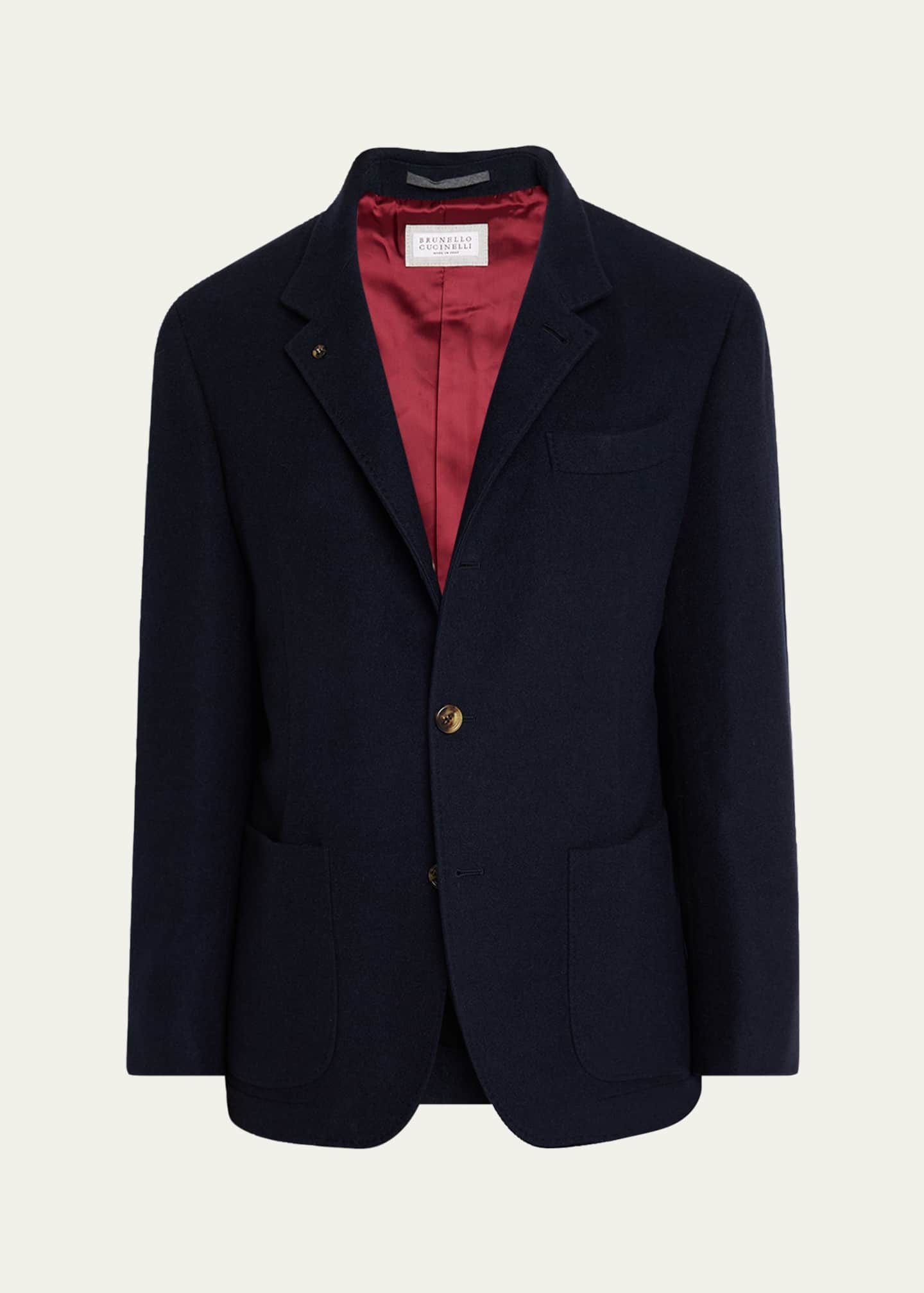 Brunello Cucinelli Men's Cashmere Blazer-Style Coat - Bergdorf Goodman