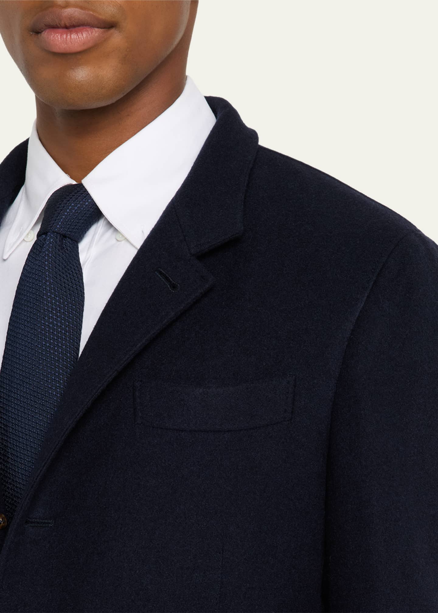 Brunello Cucinelli Men's Cashmere Blazer-Style Coat - Bergdorf Goodman