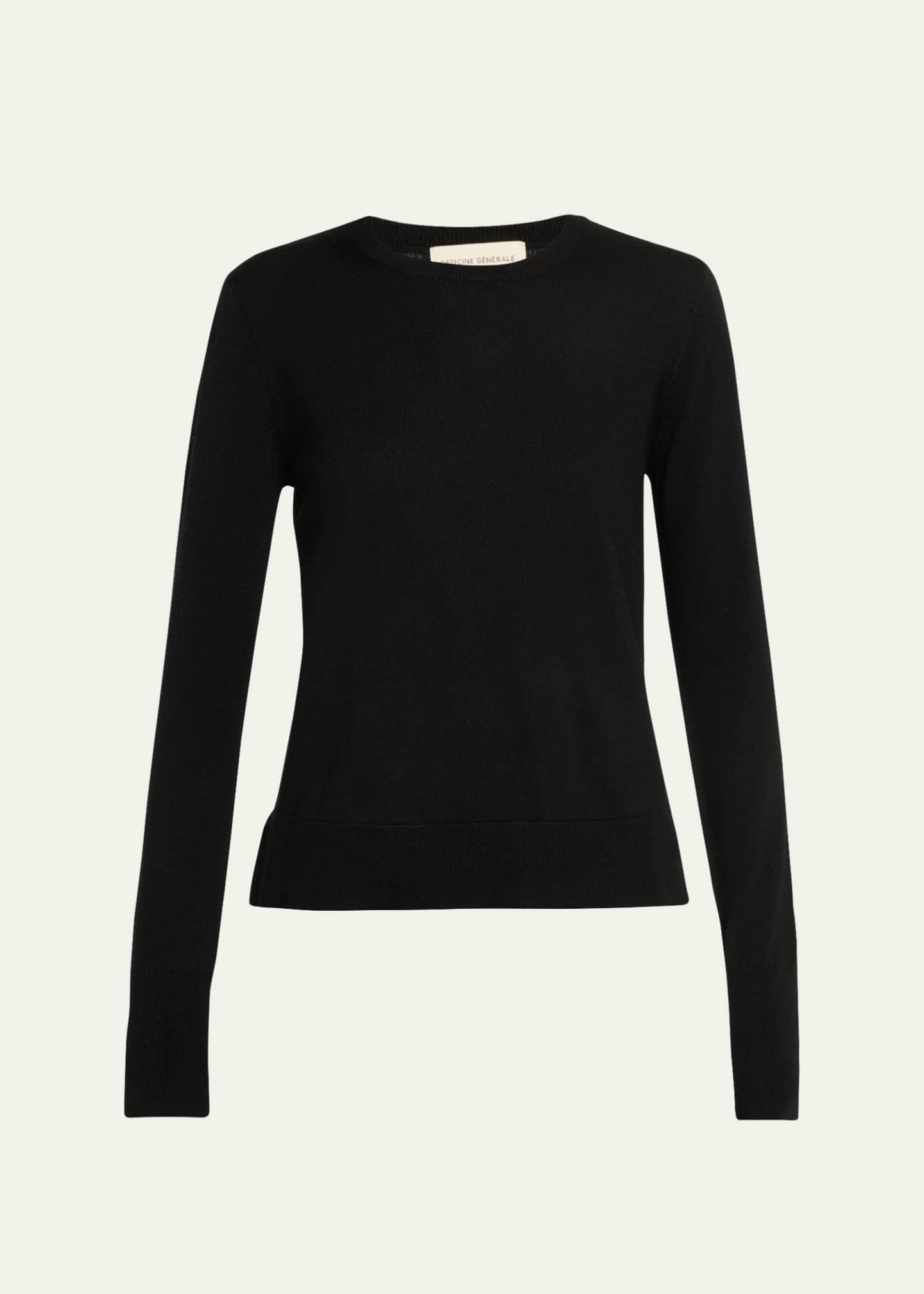 Officine Generale Nine Merino Crewneck Sweater - Bergdorf Goodman