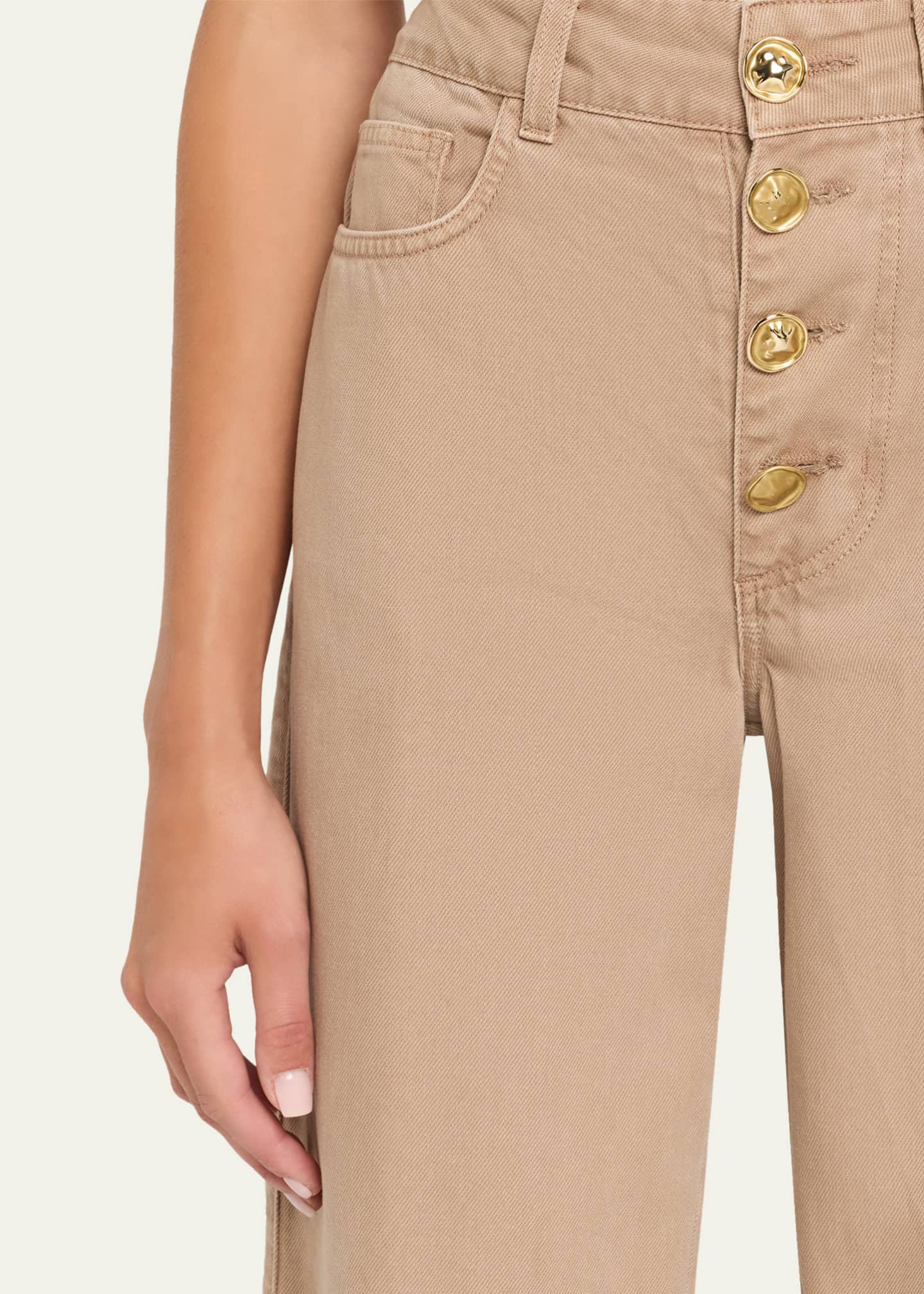 L'Agence Liora High-Rise Wide Cropped Jeans - Bergdorf Goodman