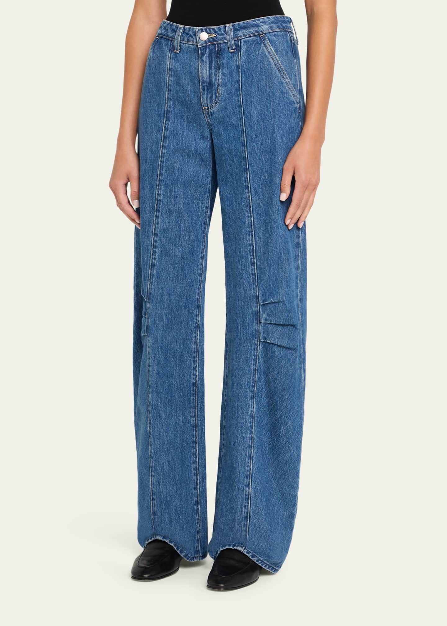 L'Agence Zara High-Rise Rodeo Barrel Jeans - Bergdorf Goodman