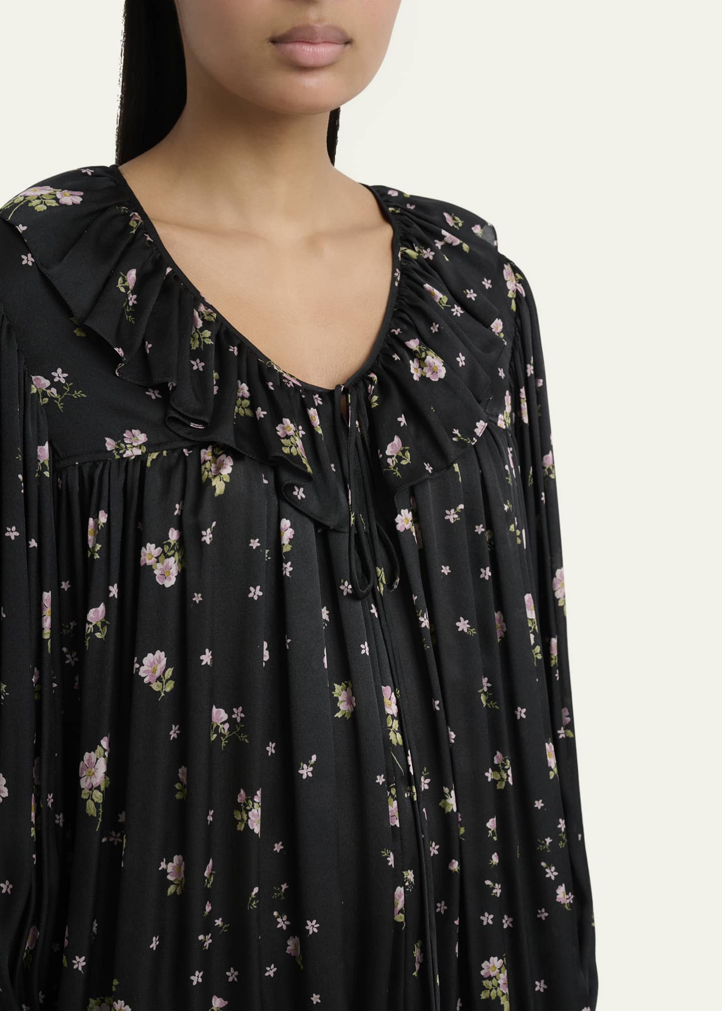 Chloe Liberty Print Silk Charmeuse Mini Dress - Bergdorf Goodman