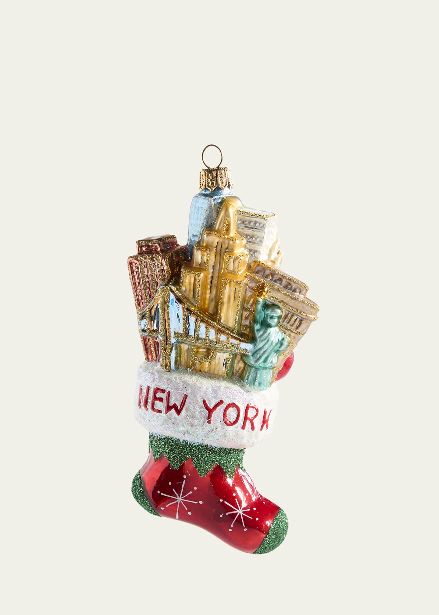 Bergdorf Goodman NYC Stocking Christmas Ornament - Bergdorf Goodman