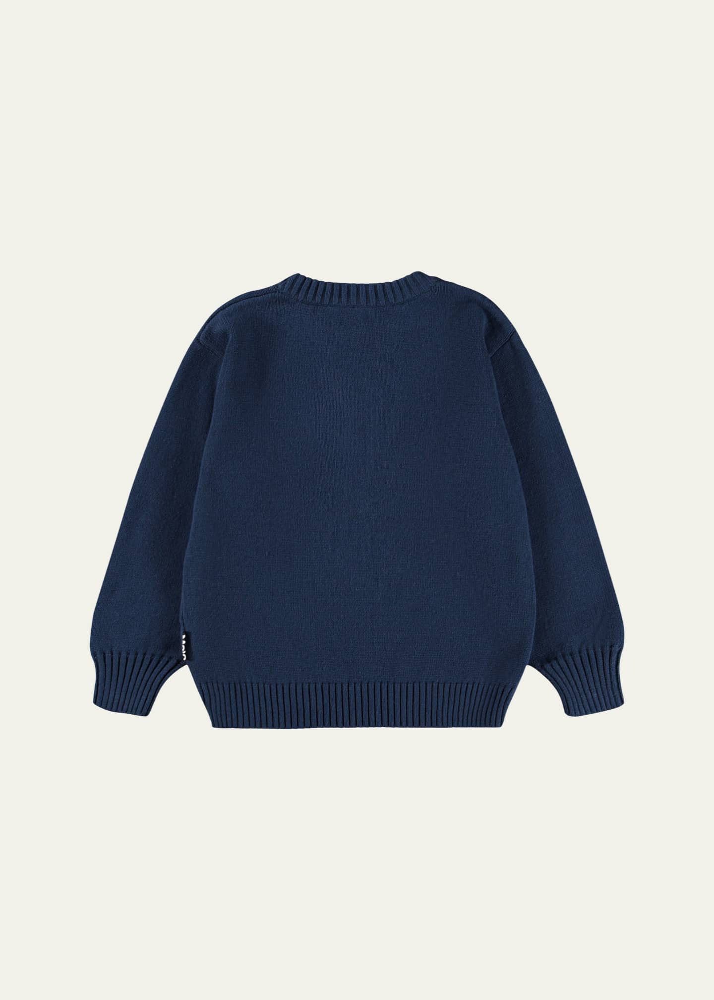 Molo Boy's Belo Cotton & Wool Peace Sign Sweater, Size 0M-16 - Bergdorf ...