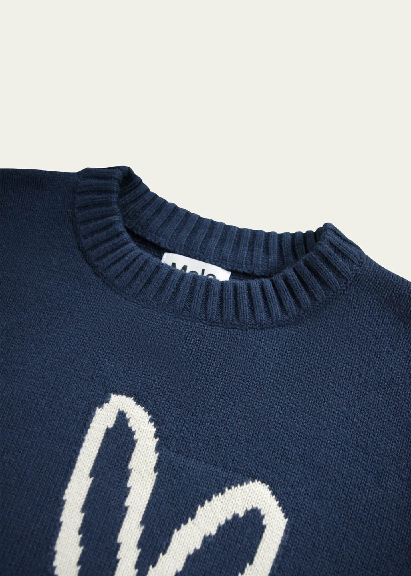 Molo Boy's Belo Cotton & Wool Peace Sign Sweater, Size 0M-16 - Bergdorf ...