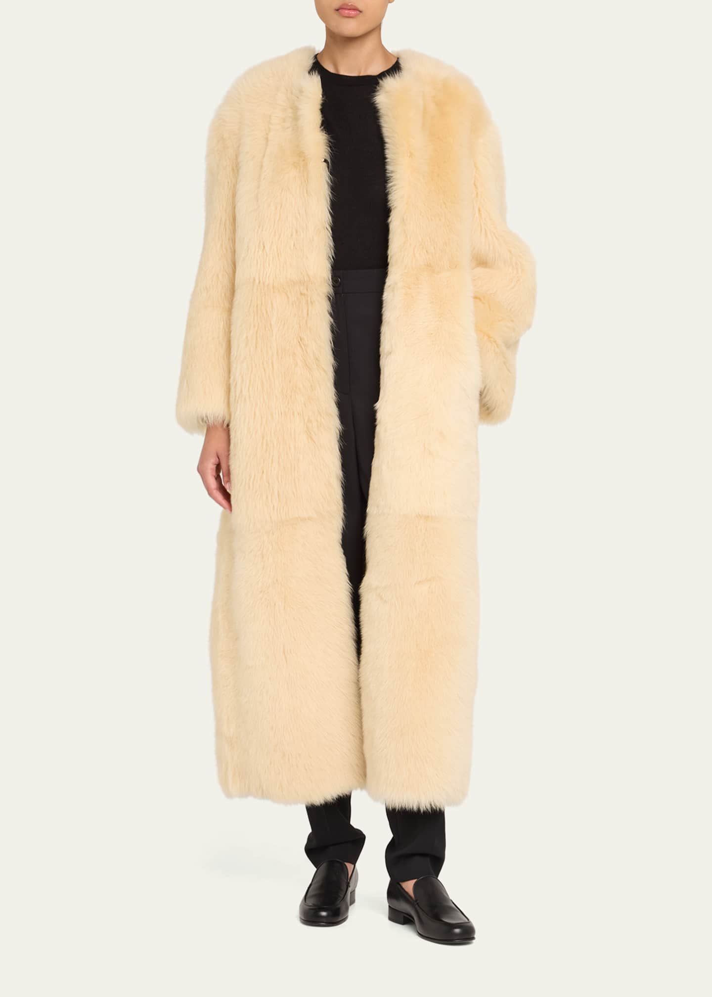 Loulou De Saison Siba Sheep Shearling Long Coat - Bergdorf Goodman