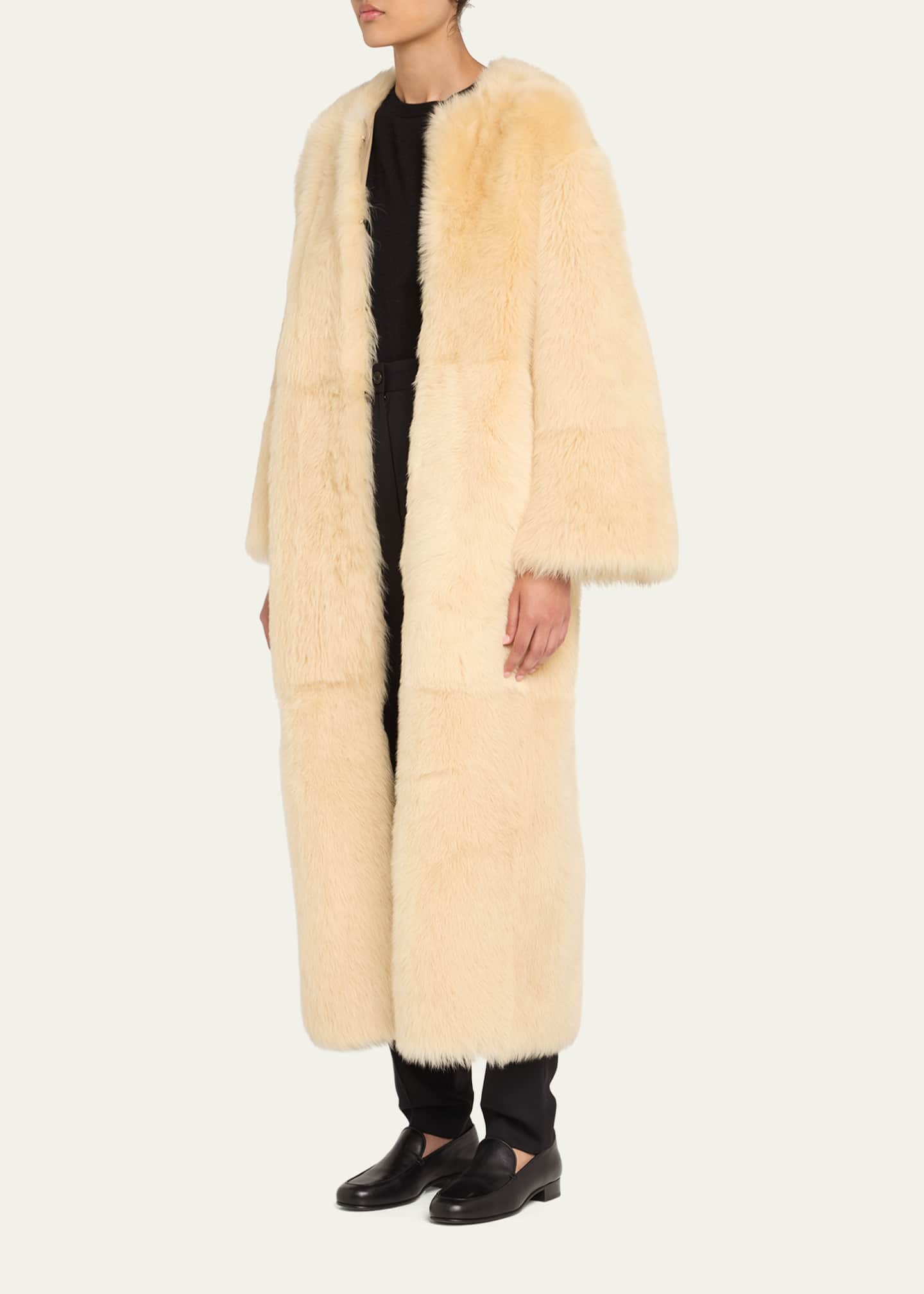Loulou De Saison Siba Sheep Shearling Long Coat - Bergdorf Goodman