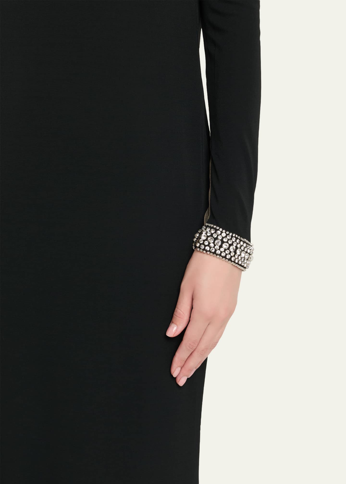 Stephane Rolland Paris Magic Moonlight Long-Sleeve Cowl Backless Gown ...