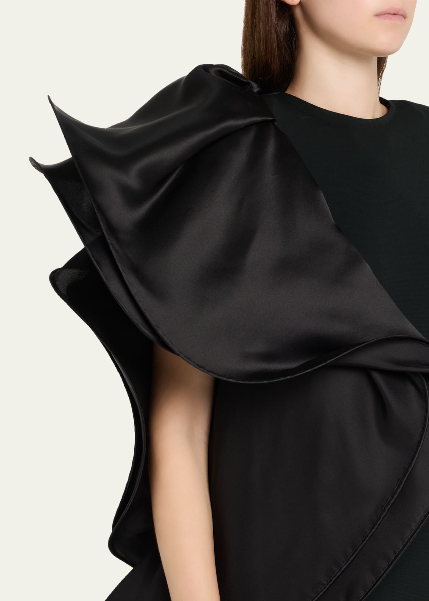 Stephane Rolland Paris Black Magic Ruffle Column Gown - Bergdorf Goodman