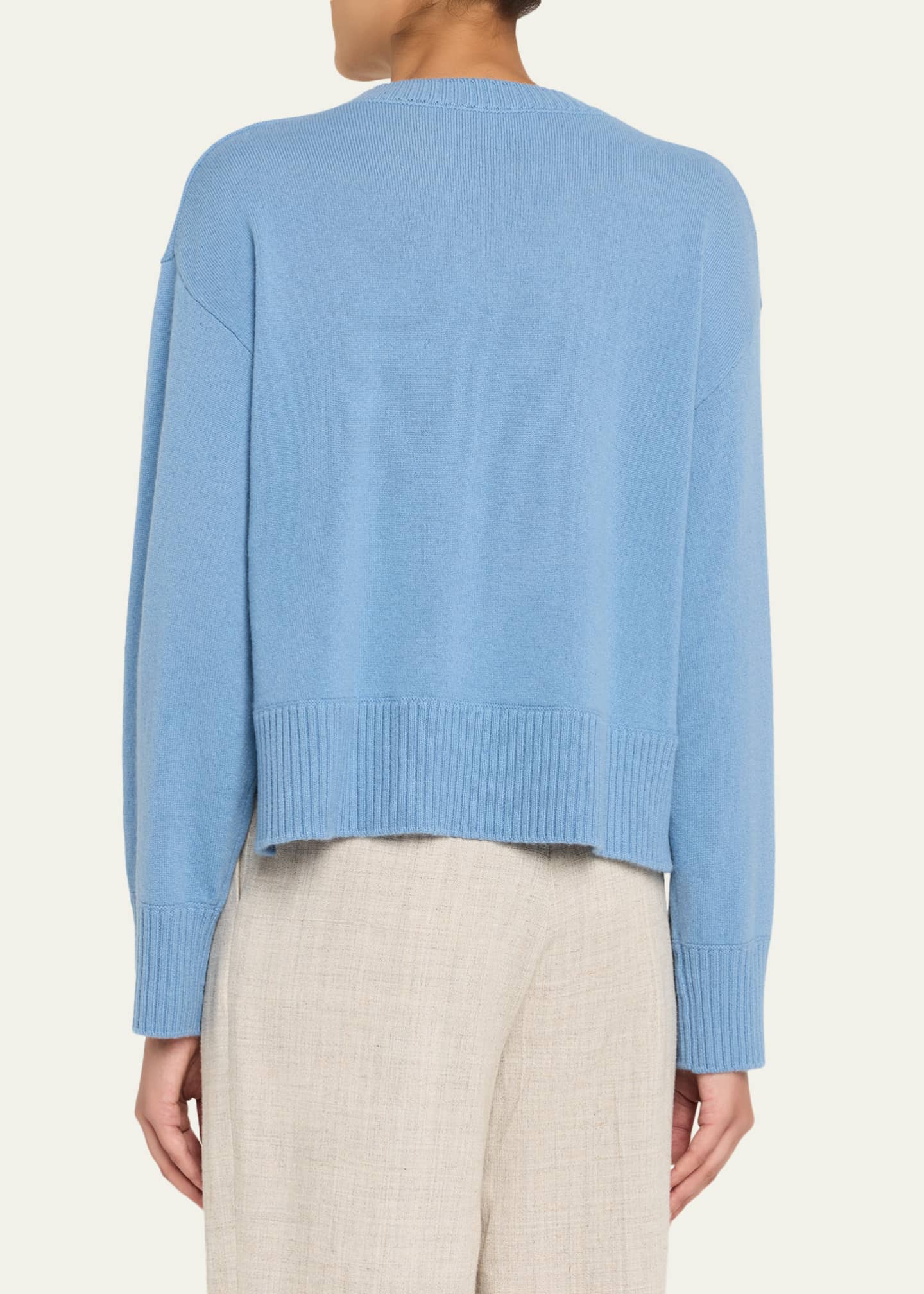 Officine Generale Nicky Crewneck Cashmere-Blend Sweater - Bergdorf Goodman