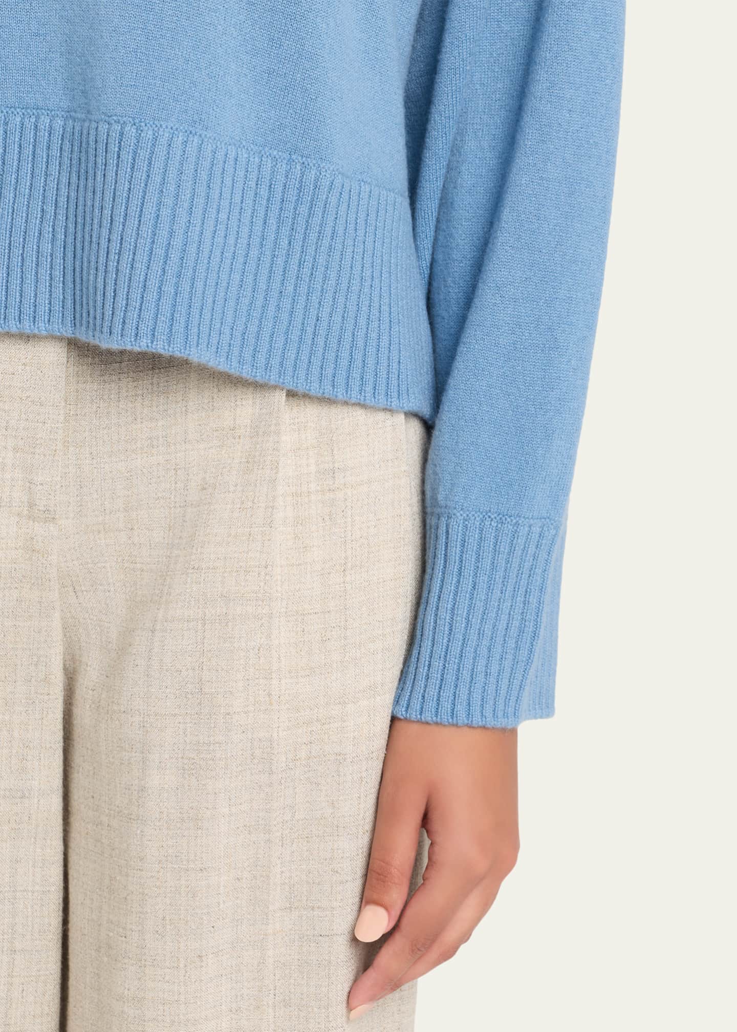 Officine Generale Nicky Crewneck Cashmere-Blend Sweater - Bergdorf Goodman