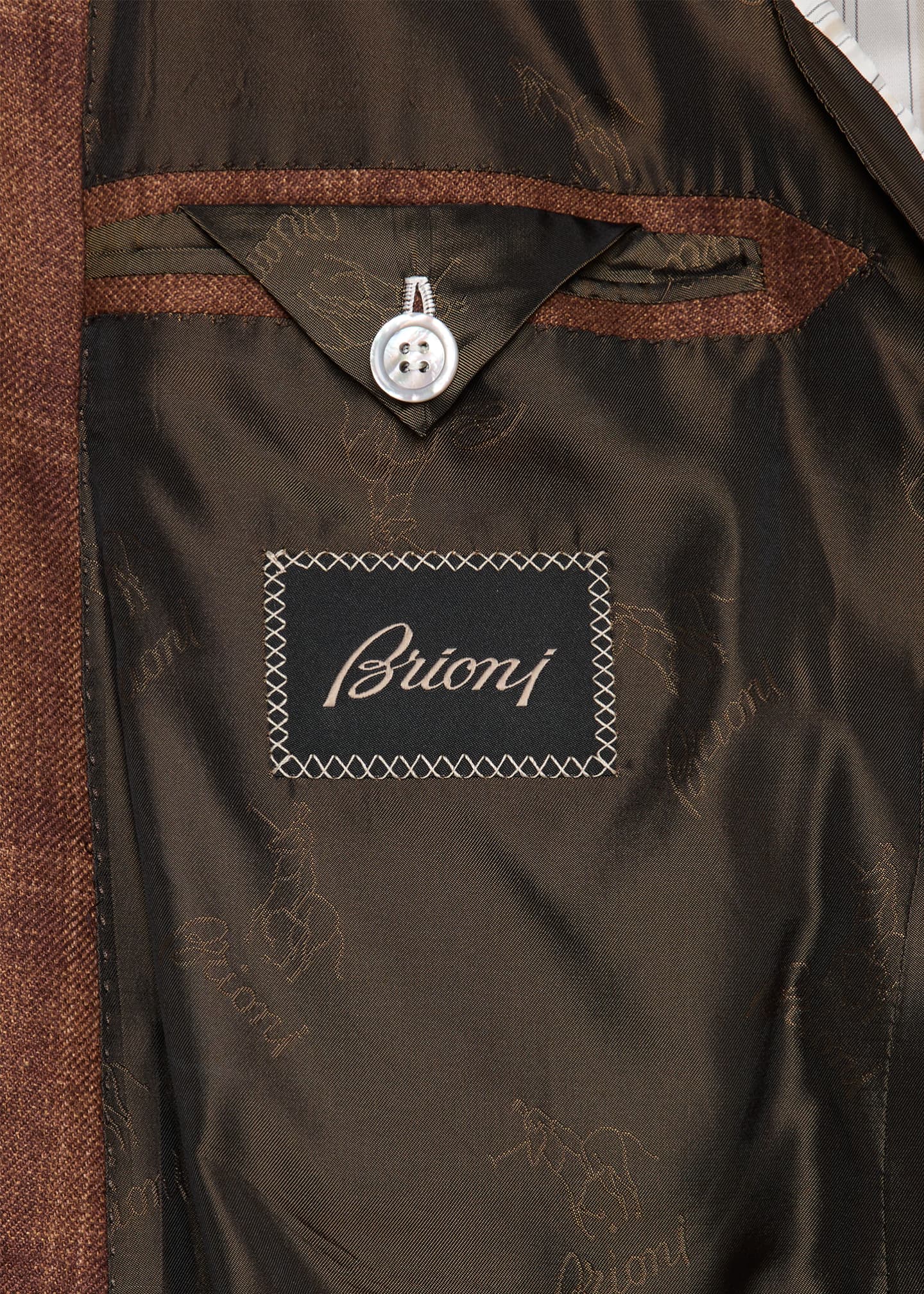 Brioni Men's Silk and Cashmere Tonal Plaid Sport Coat - Bergdorf Goodman