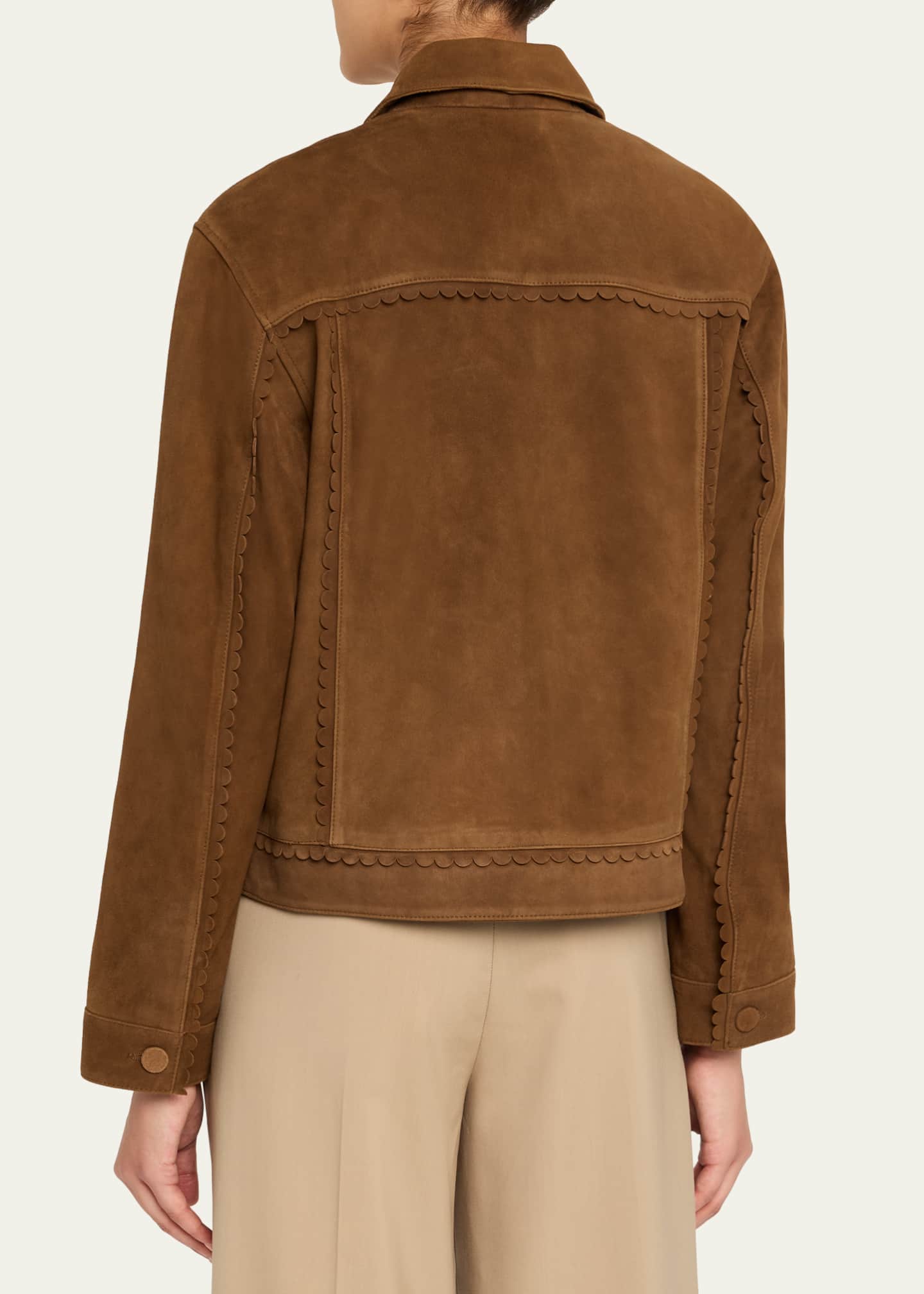 Officine Generale Dewi Deco Goat Suede Jacket - Bergdorf Goodman