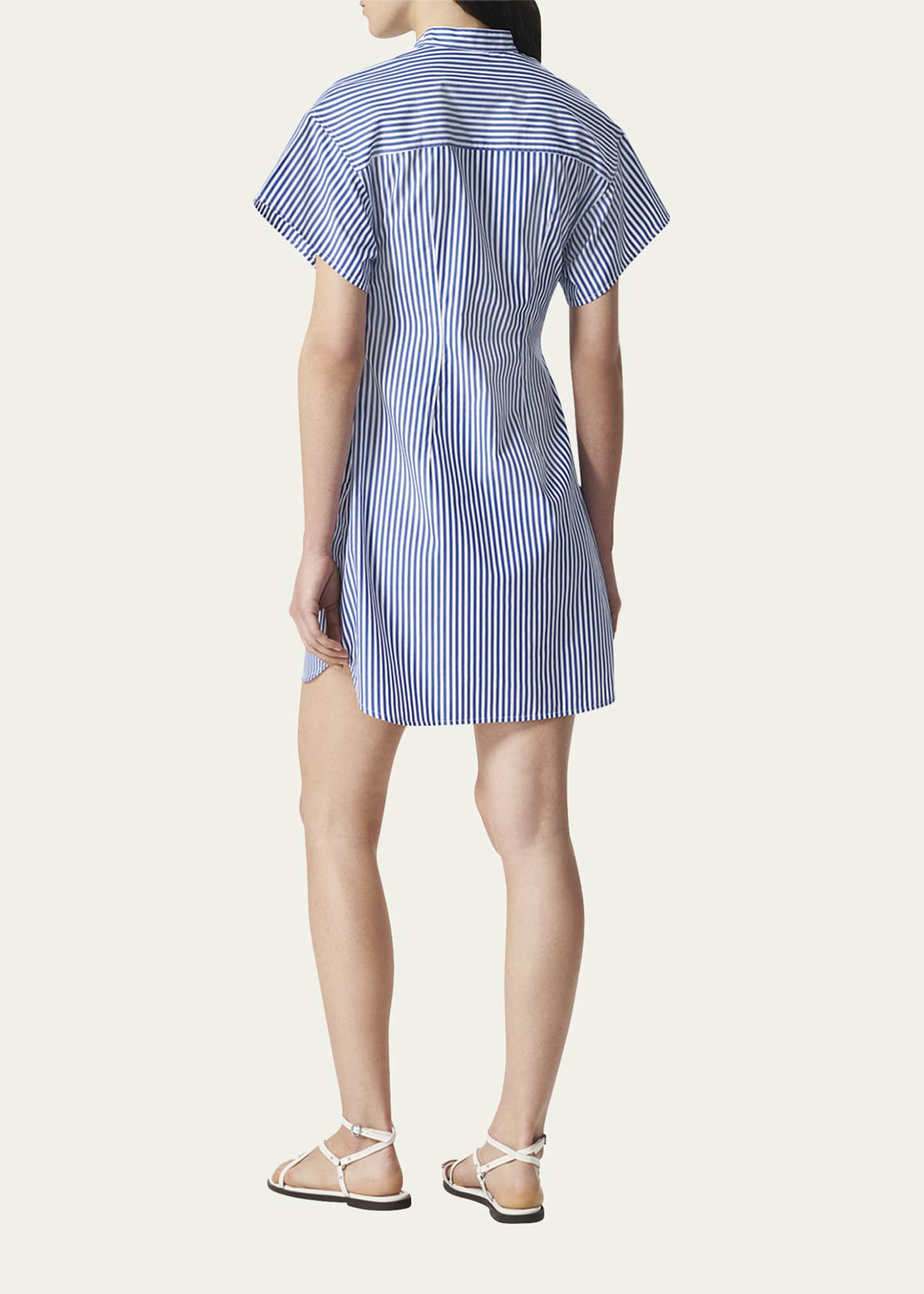 Rag & Bone Gretchen Stripe Twist-Front Dress - Bergdorf Goodman