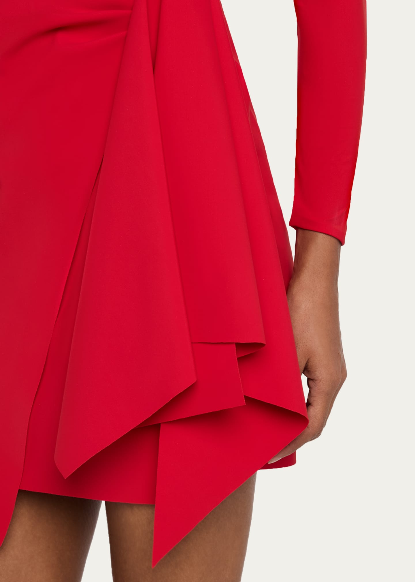 Chiara Boni La Petite Robe Draped Boat-Neck Mini Dress - Bergdorf Goodman