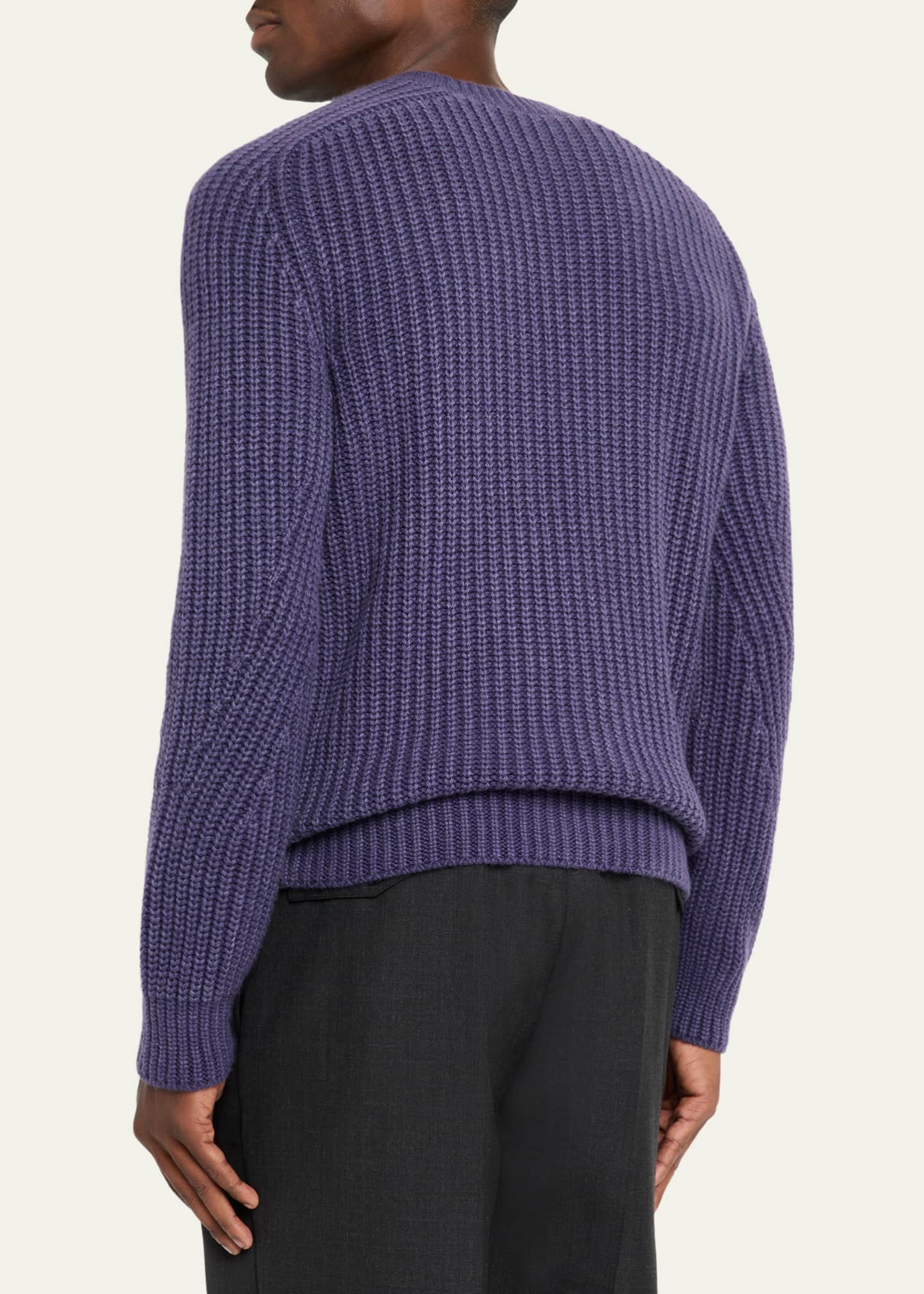 Iris Von Arnim Men's Arlington Stonewashed Cashmere Rib Crewneck ...