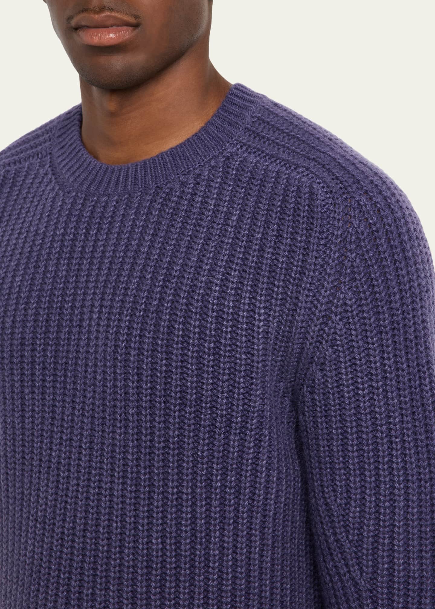 Iris Von Arnim Men's Arlington Stonewashed Cashmere Rib Crewneck ...