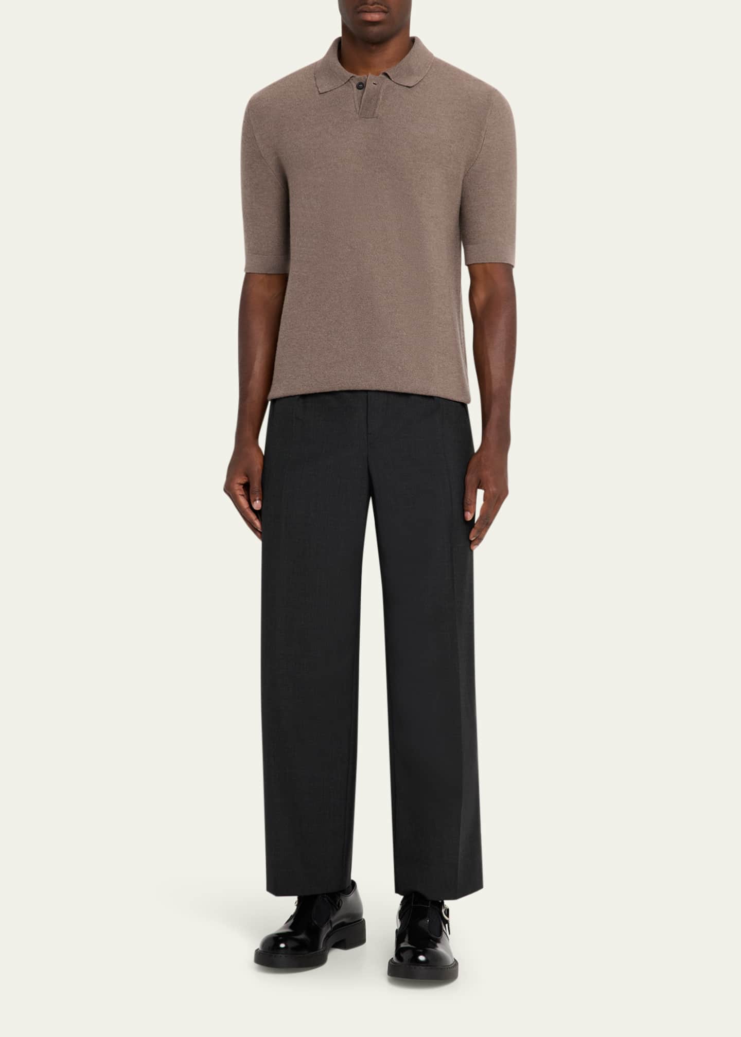 Iris Von Arnim Men's Prinston Short-Sleeve Cashmere Polo - Bergdorf Goodman