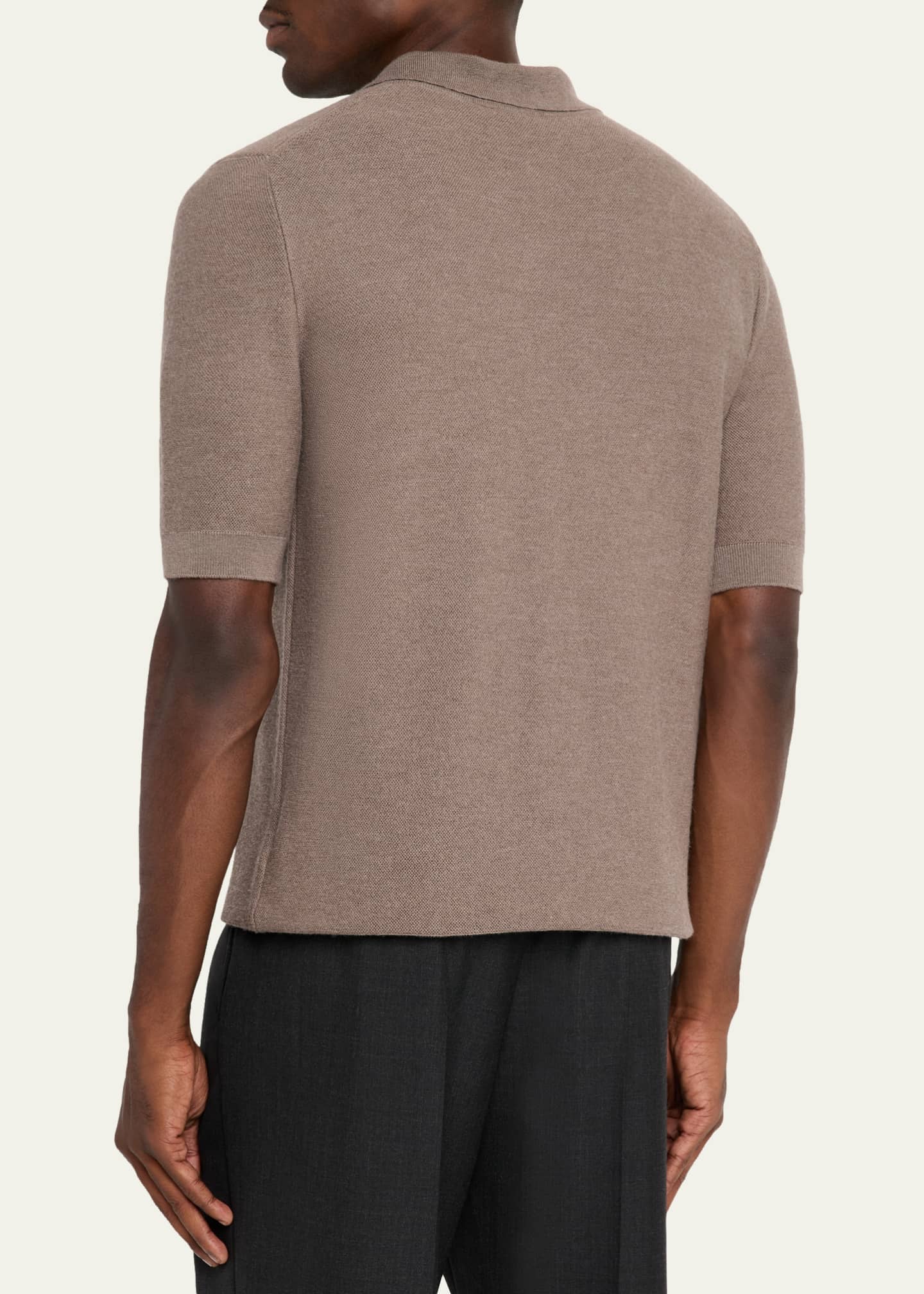 Iris Von Arnim Men's Prinston Short-Sleeve Cashmere Polo - Bergdorf Goodman