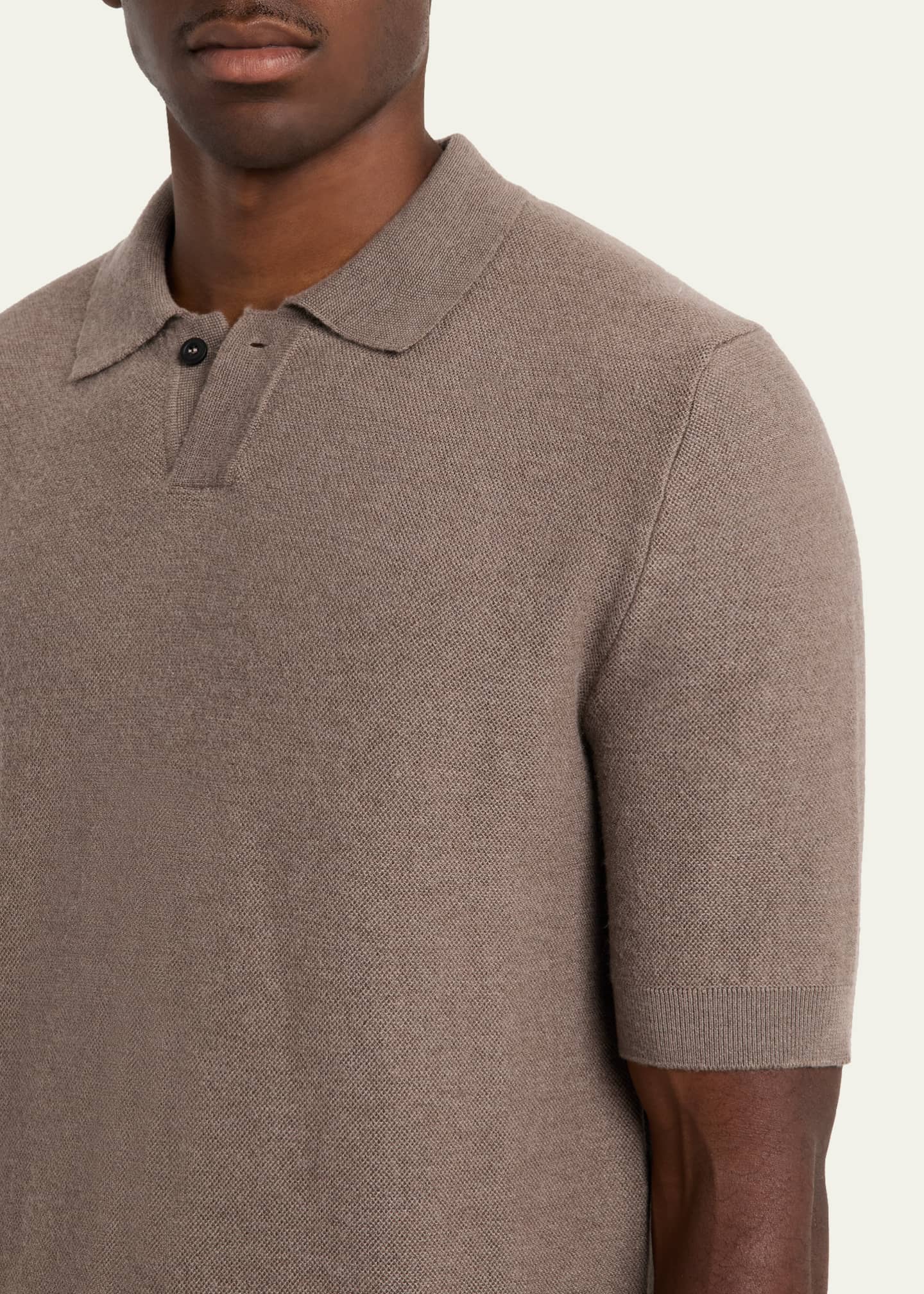 Iris Von Arnim Men's Prinston Short-Sleeve Cashmere Polo - Bergdorf Goodman