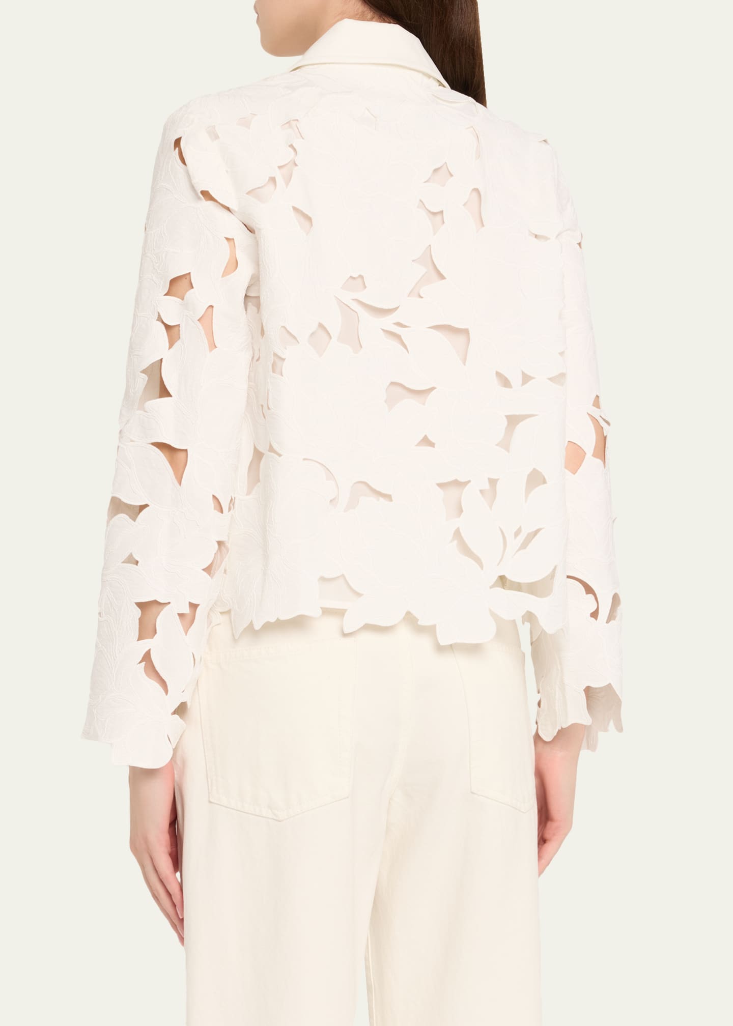 SIMKHAI Quinn Floral Cut-Out Jacket - Bergdorf Goodman