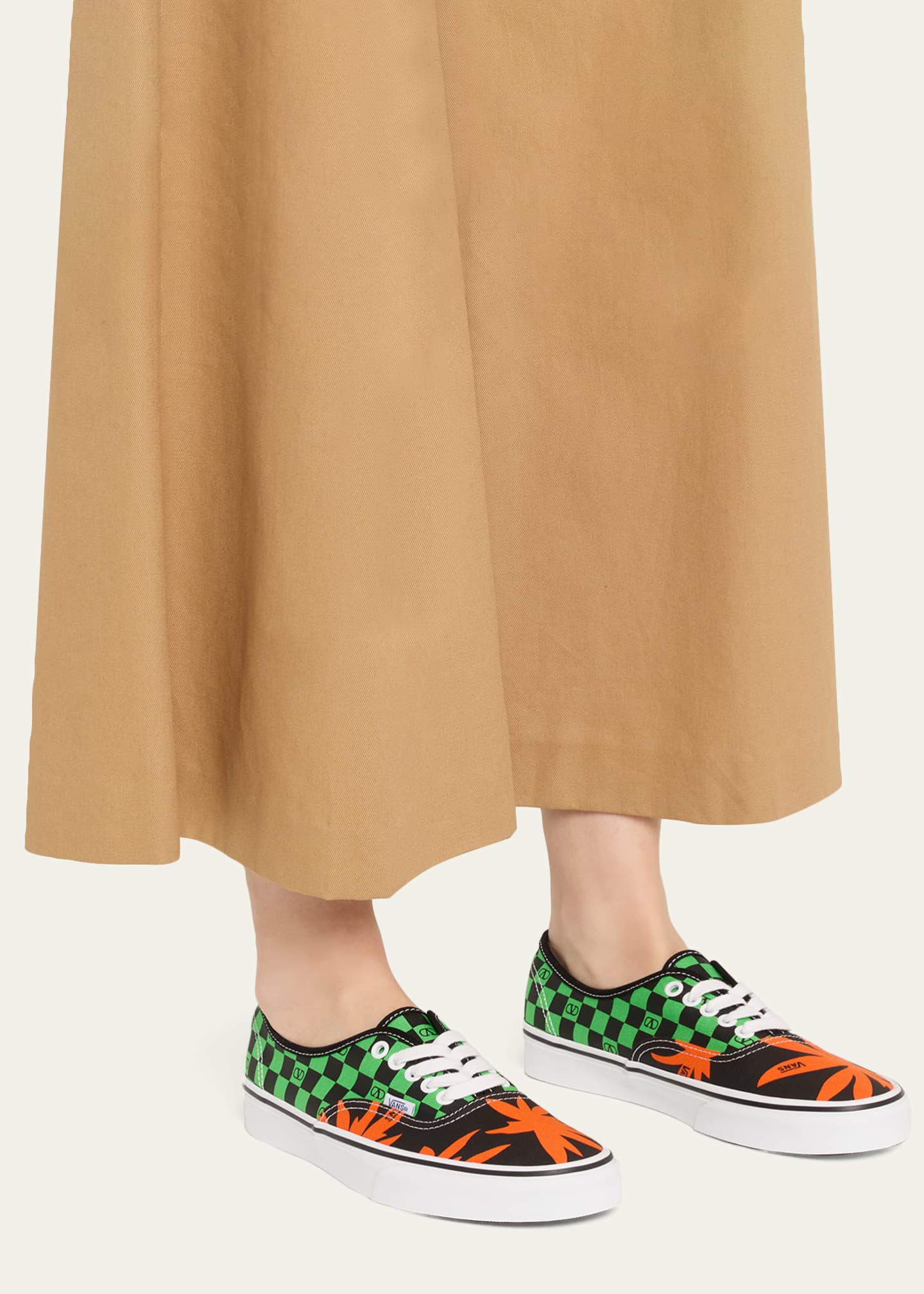 Valentino Garavani x Vans Authentic Checkerboard Tropical Sneakers ...