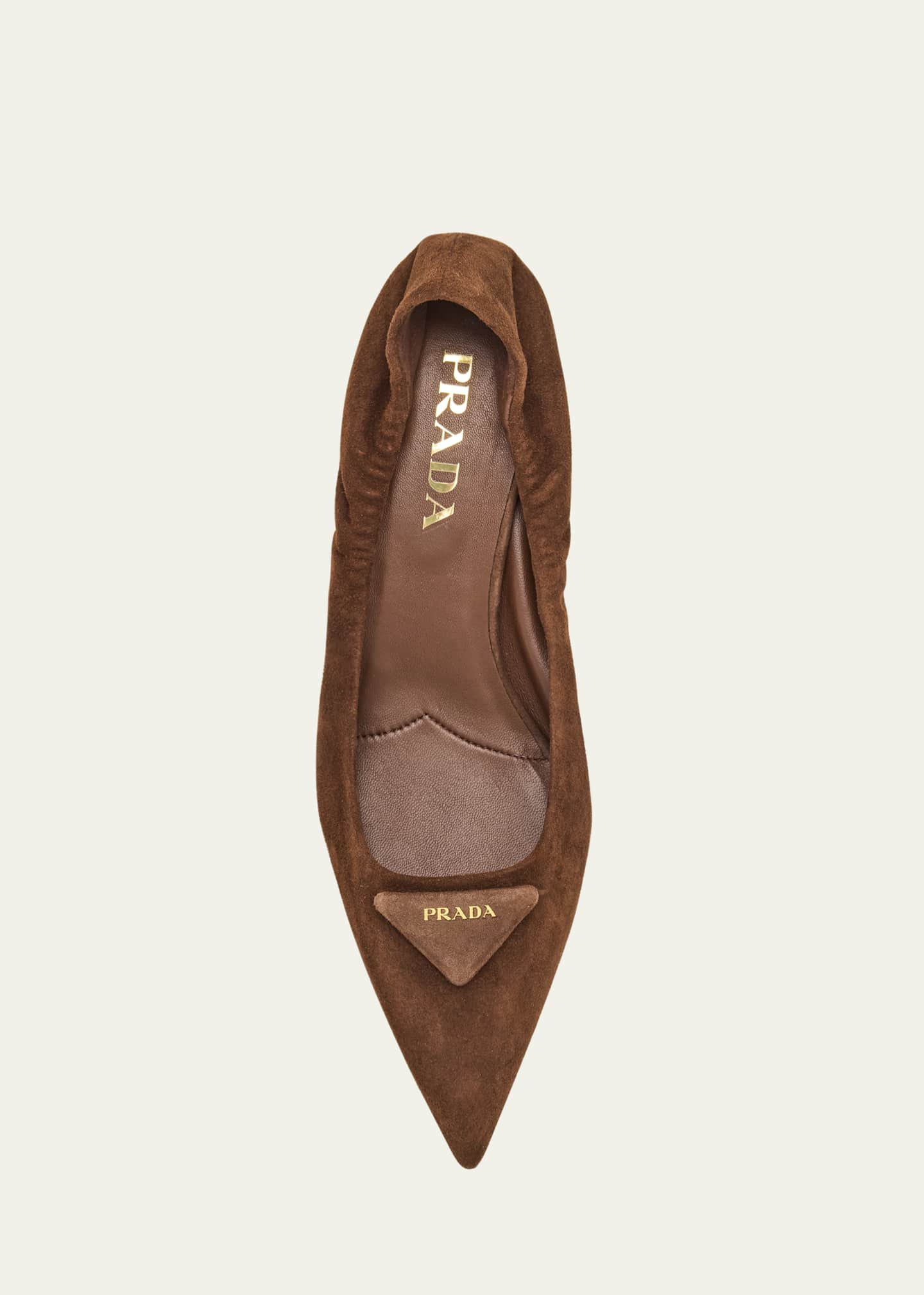 Prada Suede Elastic Back Pumps - Bergdorf Goodman