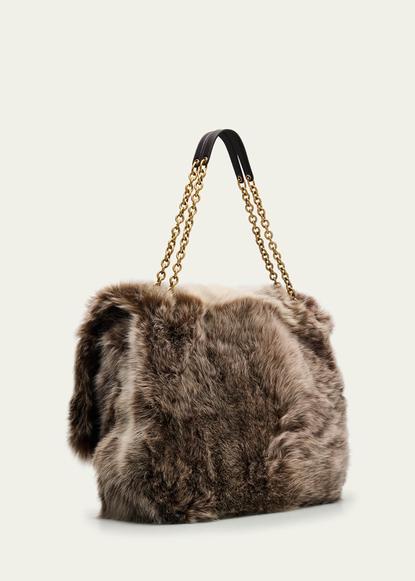 Saint Laurent Jamie 4.3 Large YSL Shearling Shoulder Bag - Bergdorf Goodman