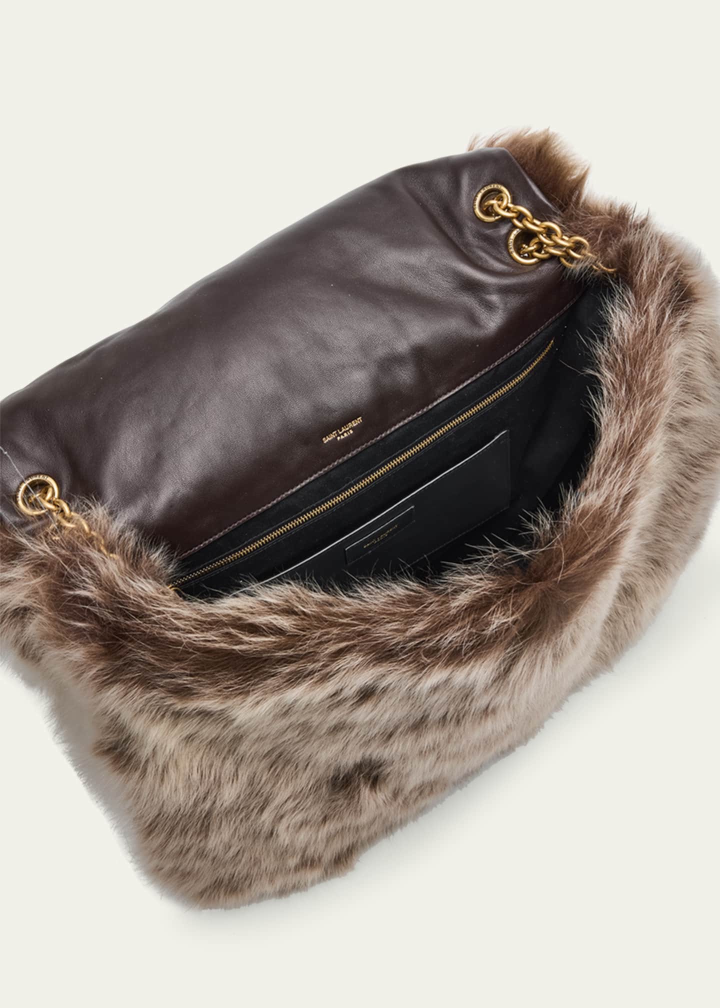 Saint Laurent Jamie 4.3 Large YSL Shearling Shoulder Bag - Bergdorf Goodman