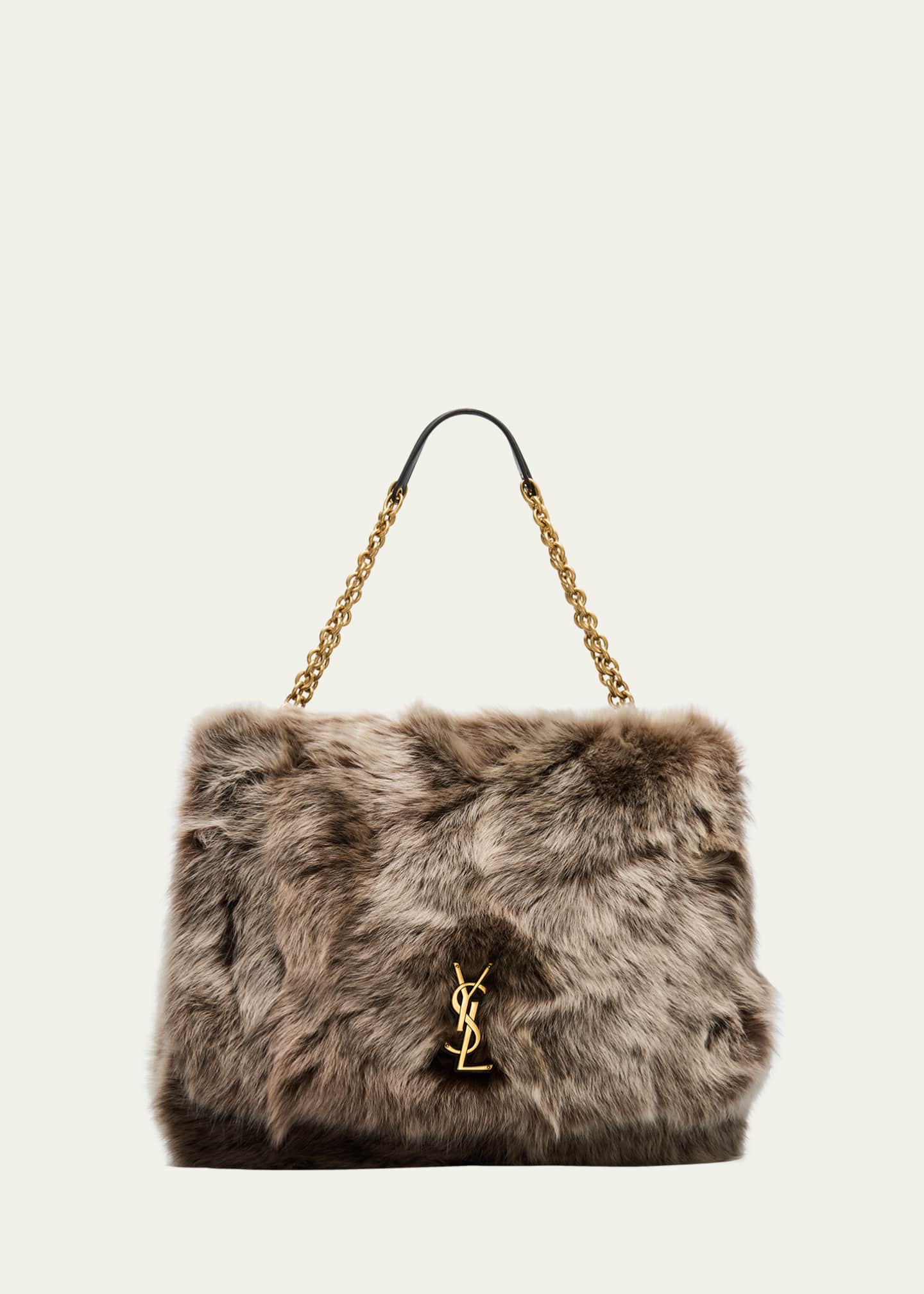 Saint Laurent Jamie 4.3 Large YSL Shearling Shoulder Bag - Bergdorf Goodman