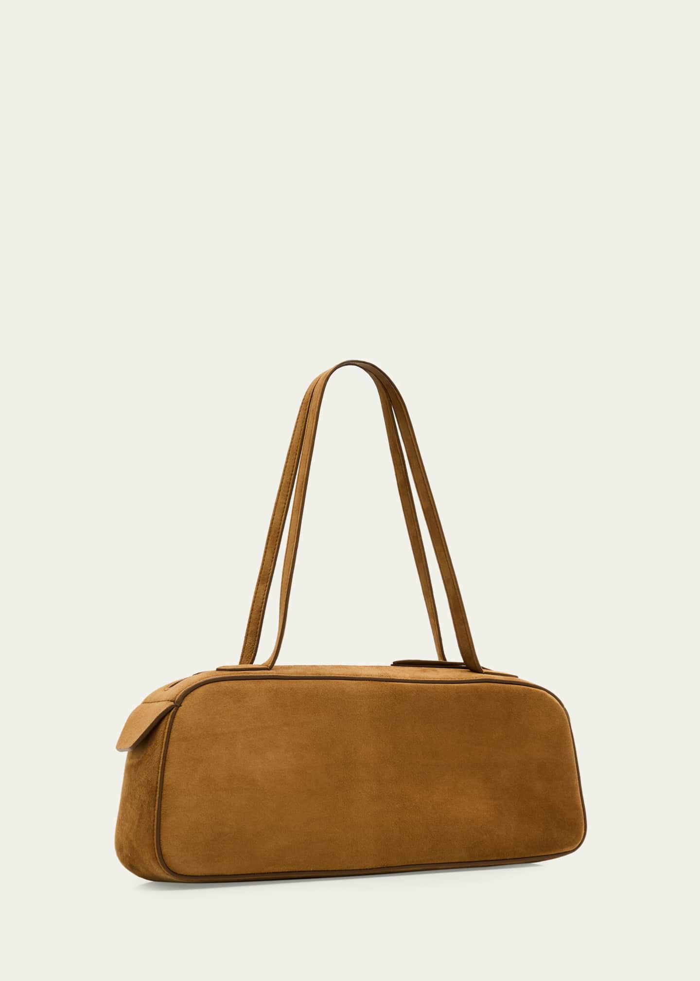 Khaite Simona Zip Suede Shoulder Bag - Bergdorf Goodman