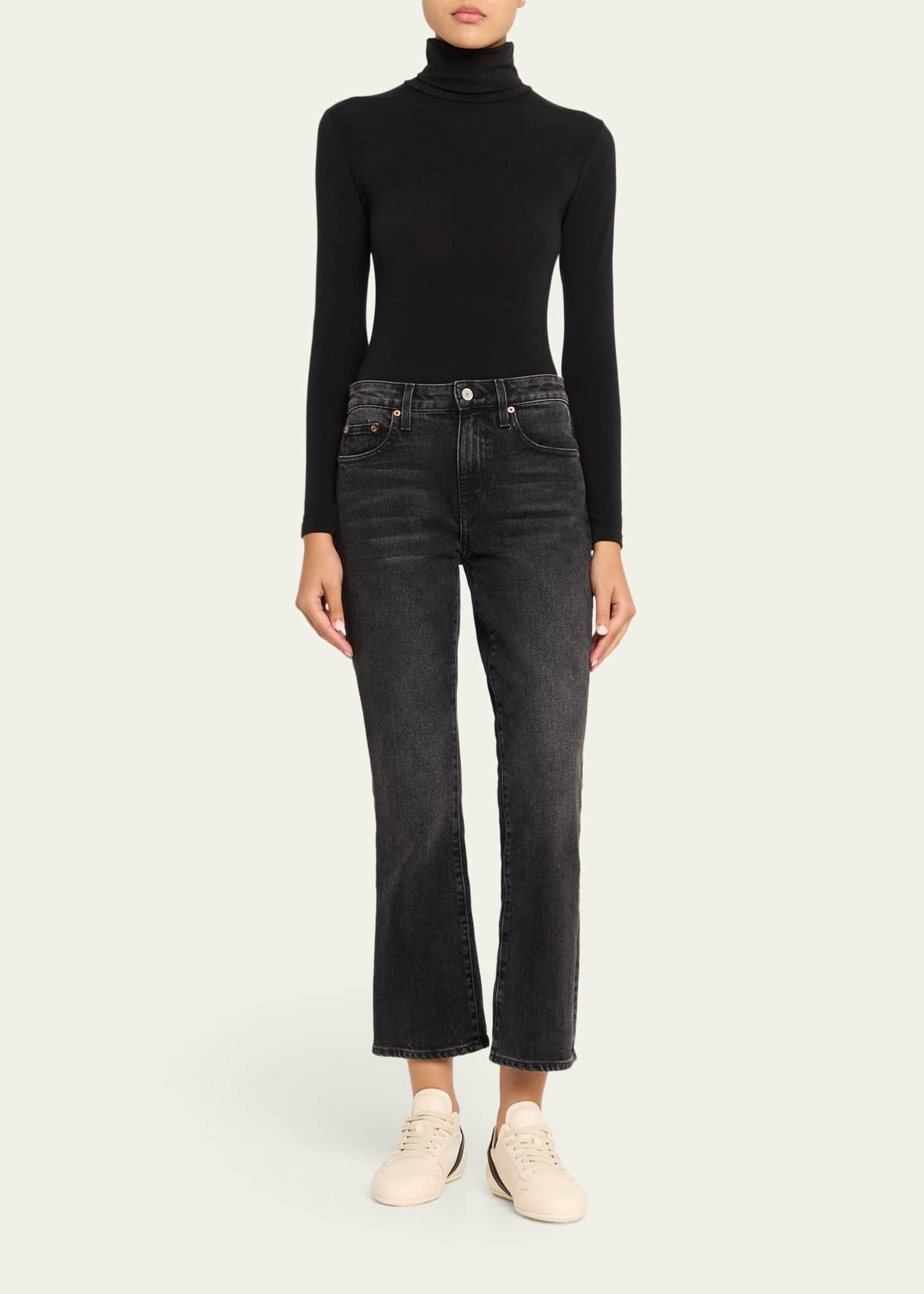 Rick Owens Minimal Leather Low-Top Sneakers - Bergdorf Goodman