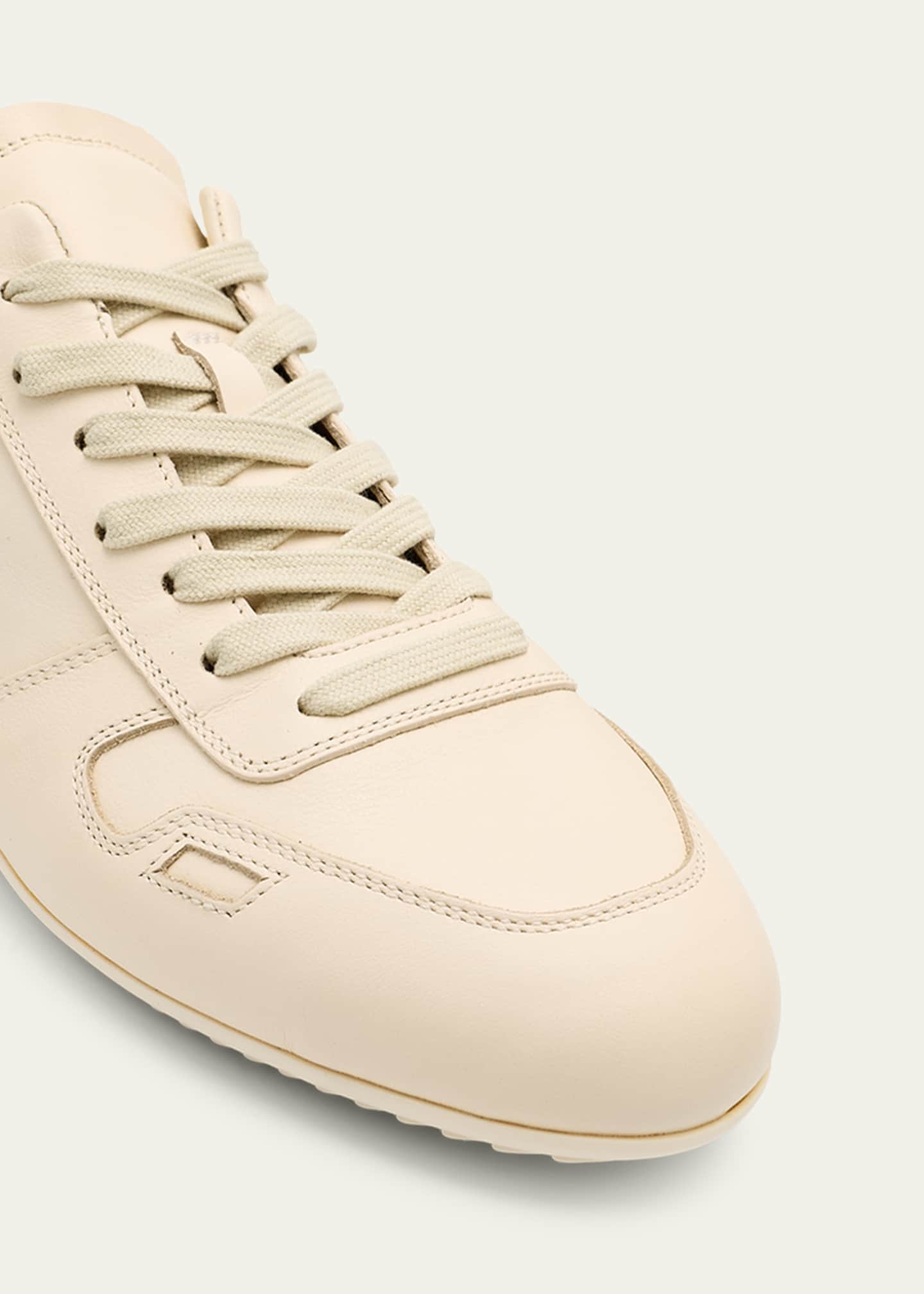 Rick Owens Minimal Leather Low-Top Sneakers - Bergdorf Goodman