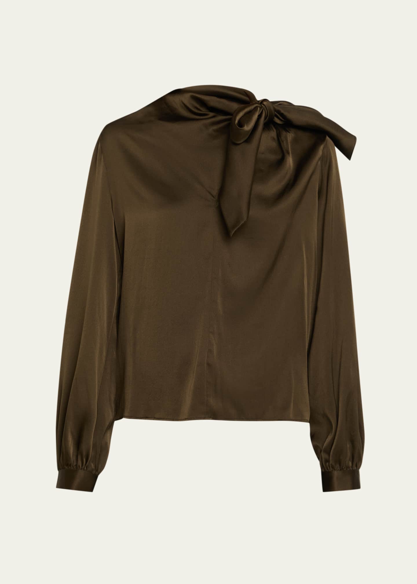 Ramy Brook Harry Tie-Neck Silk Blouse - Bergdorf Goodman
