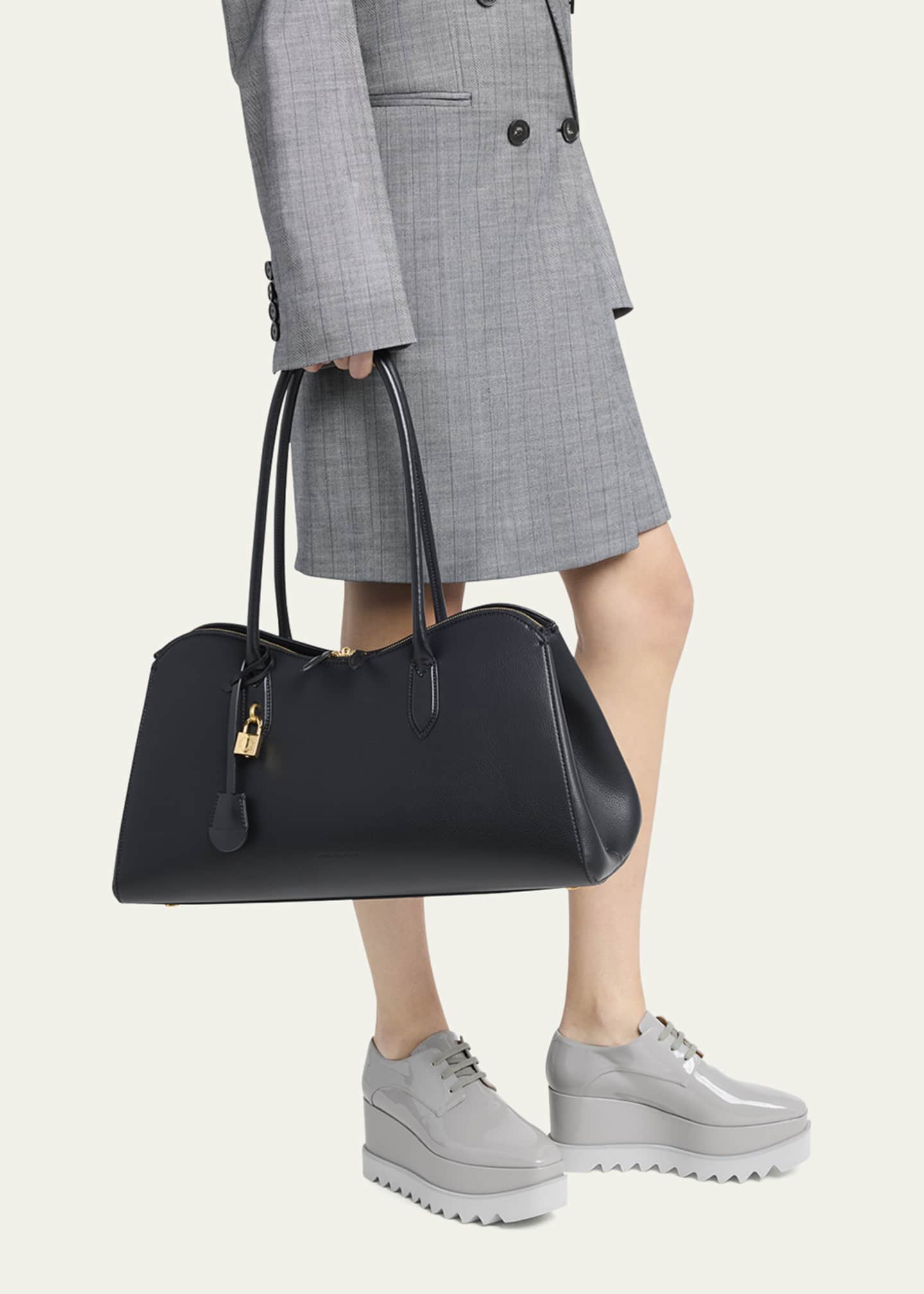 Stella McCartney Stella Ryder Open Shoulder Bag in Grainy Embossed Eco ...