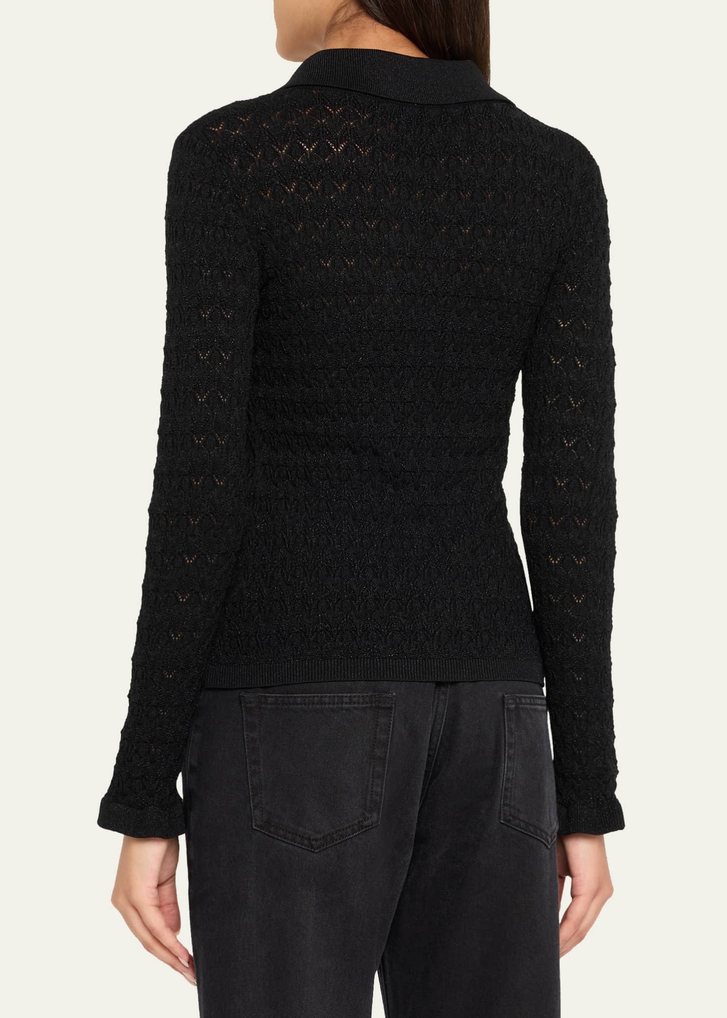 Sea Ruby Long-Sleeve Pointelle Knit Cardigan - Bergdorf Goodman